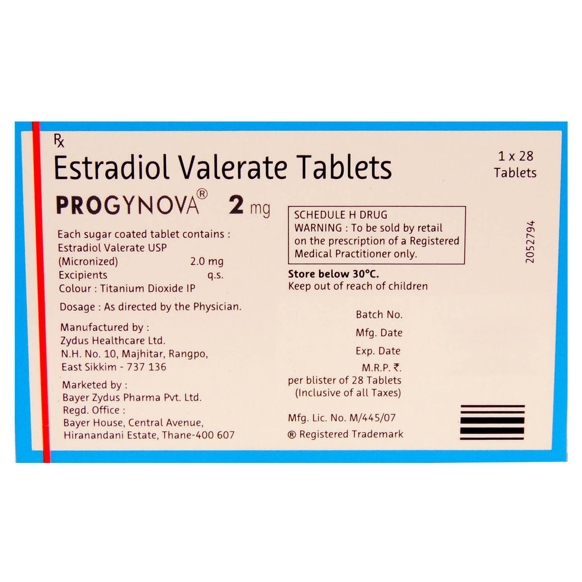 Progynova 2 mg Tablet 28's Price, Uses, Side Effects, Composition ...