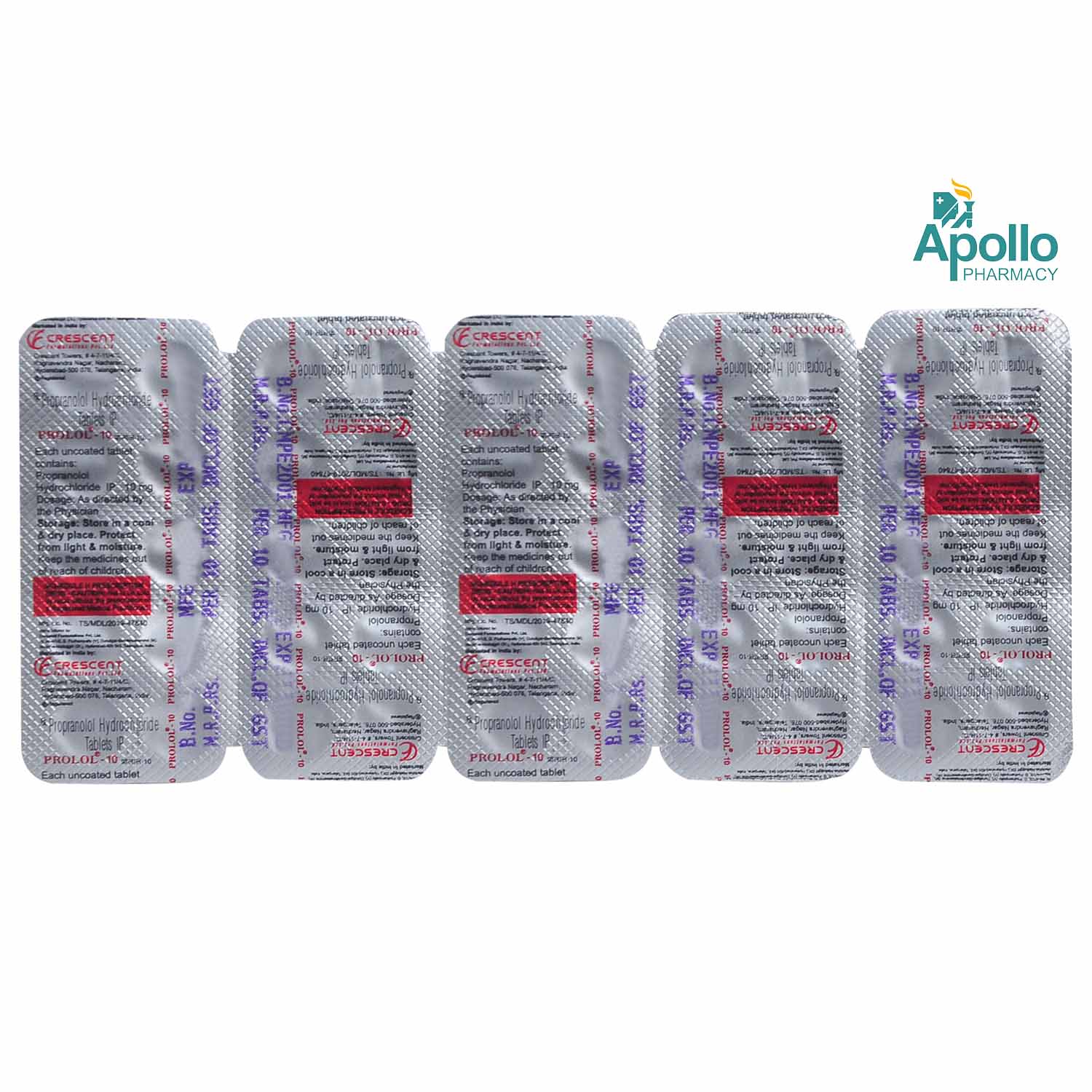 PROLOL 10MG TABLET Price, Uses, Side Effects, Composition - Apollo Pharmacy