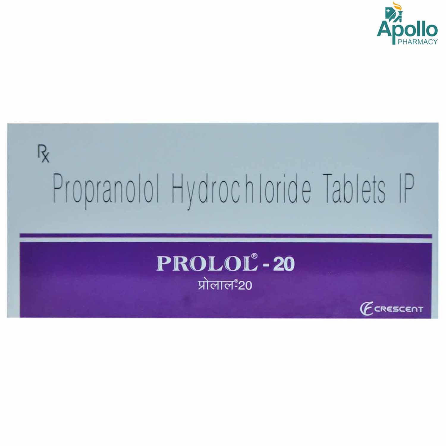 Prolol-20 Tablet 10's Price, Uses, Side Effects, Composition - Apollo ...
