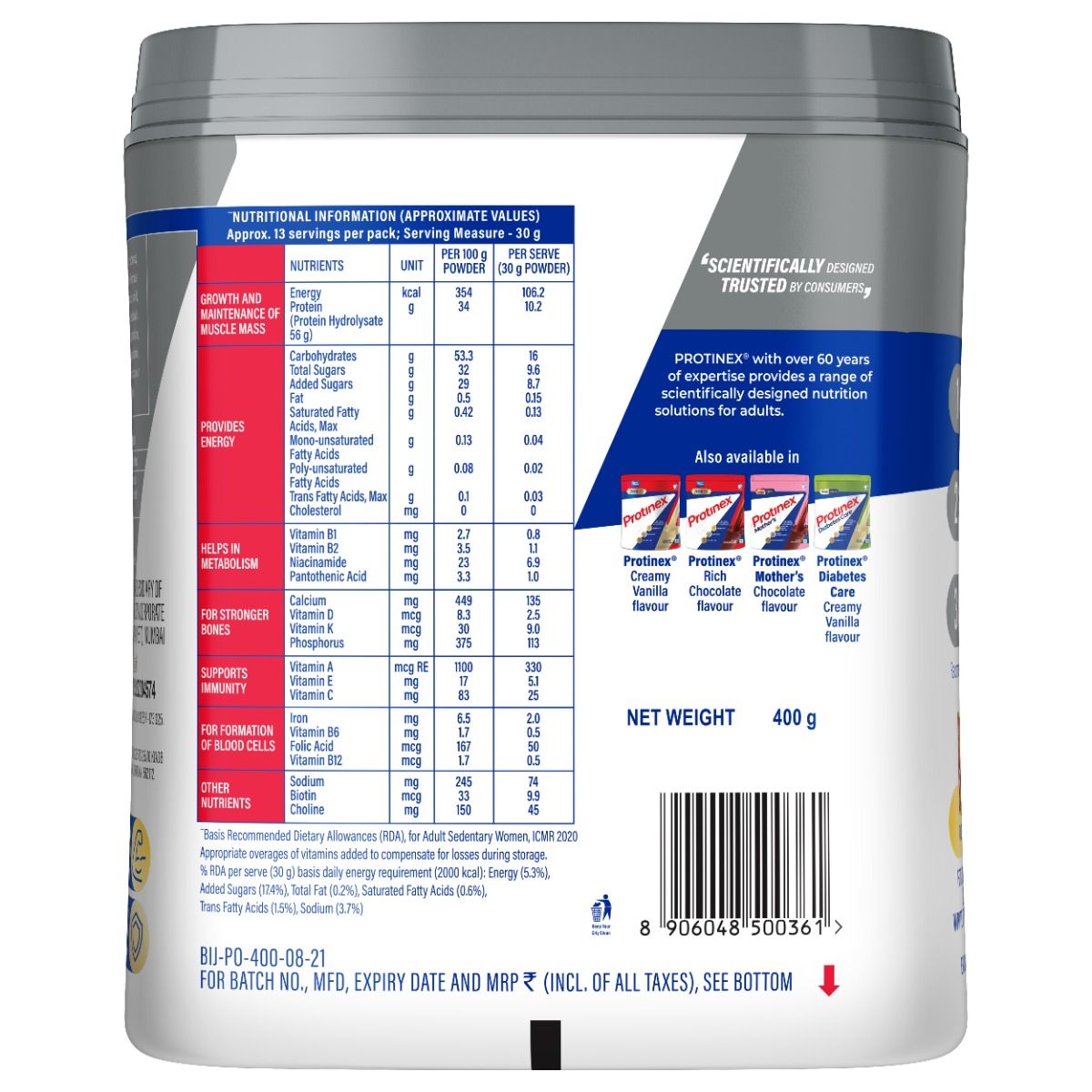 Protinex Original Health & Nutritional Drink Powder, 400 gm Price, Uses ...