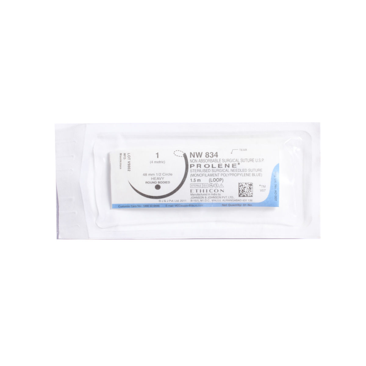 Prolene 1 Nw 834 Price, Uses, Side Effects, Composition - Apollo Pharmacy