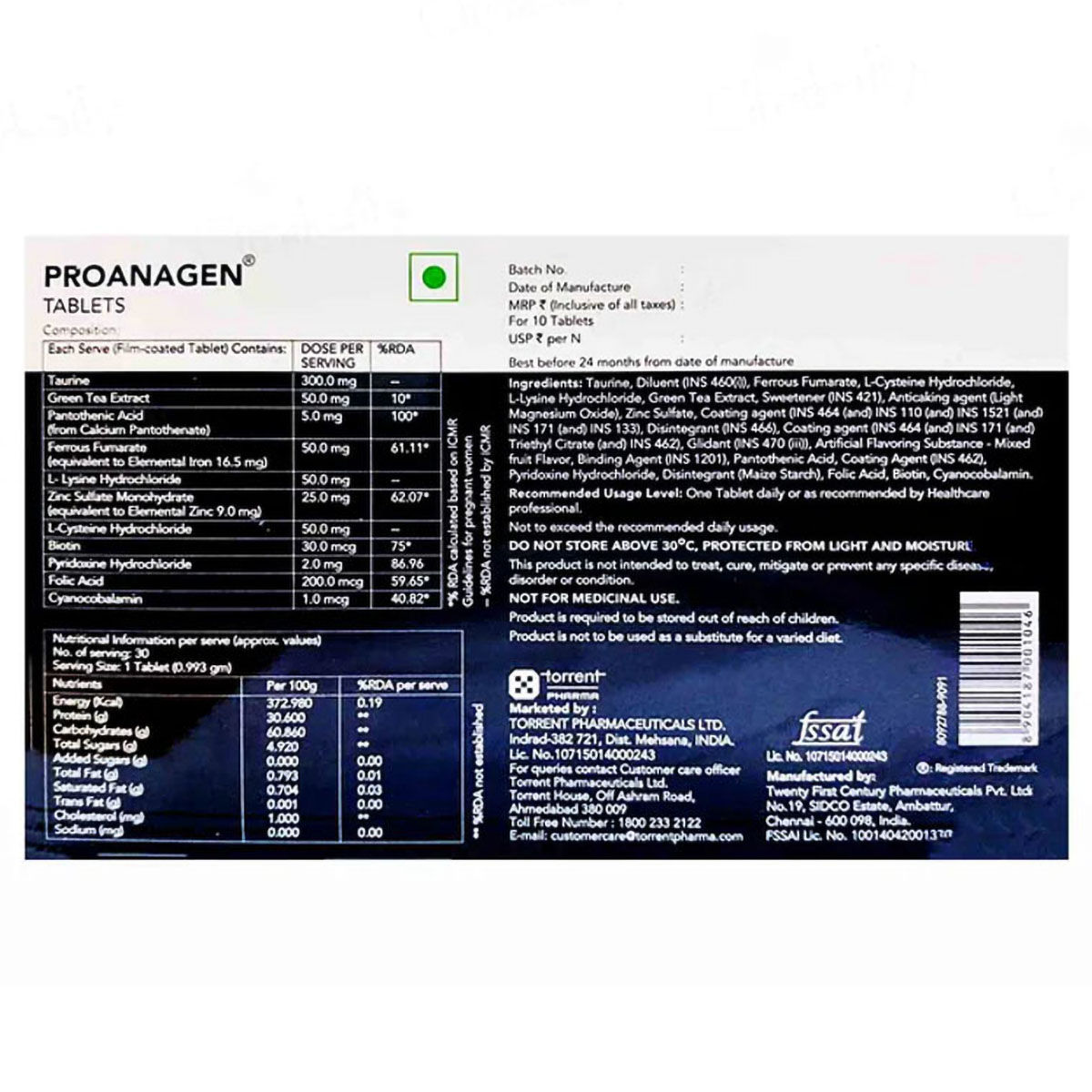 Proanagen Tablet 10's Price, Uses, Side Effects, Composition - Apollo ...