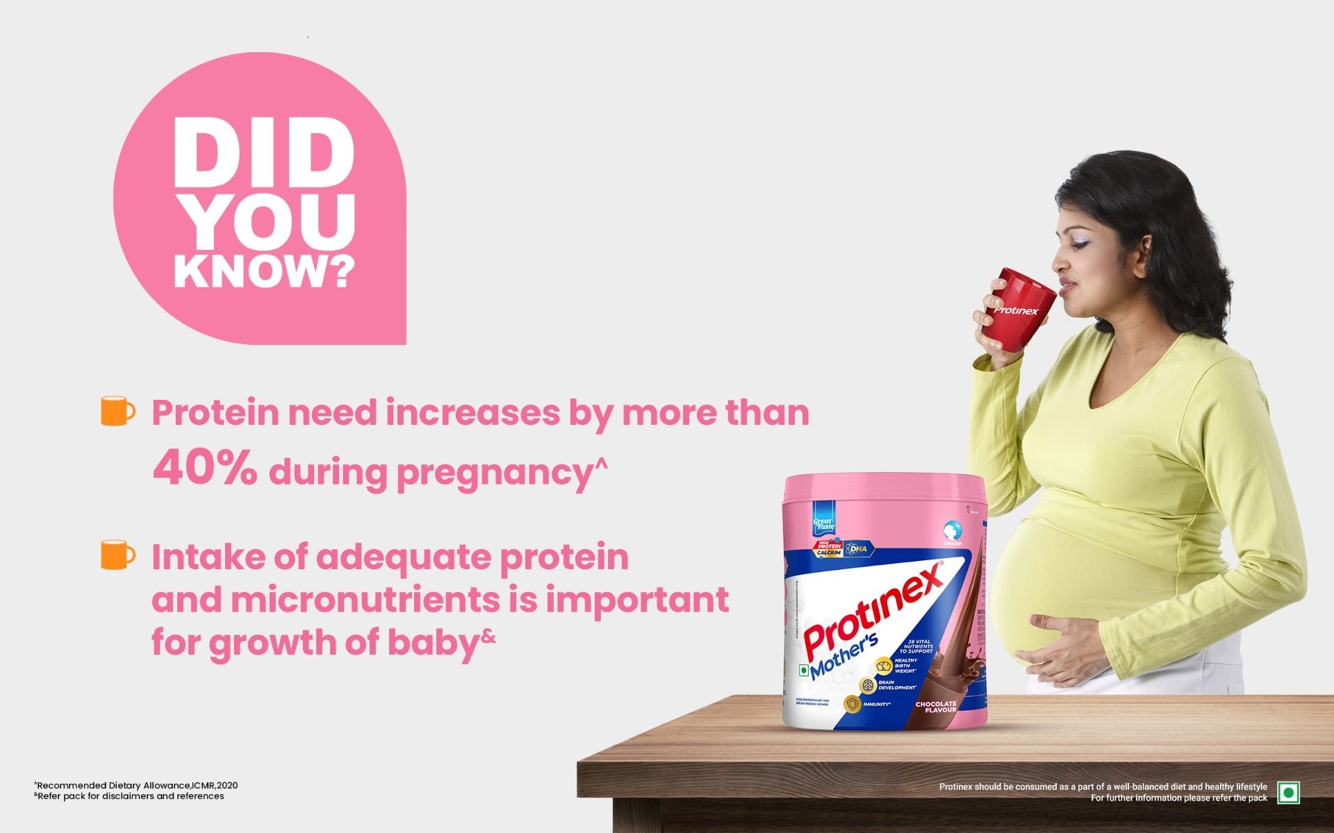 Protinex Mother's Chocolate Flavour Nutritional Drink Powder, 400 gm ...