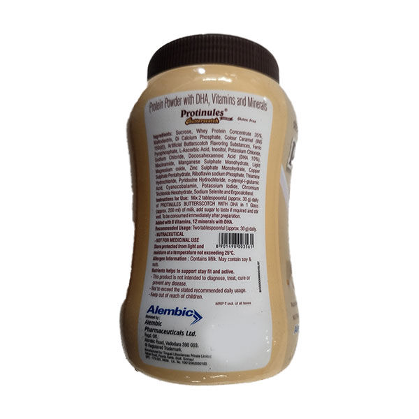 Protinules Butterscotch Flavour Powder, 200 gm Price, Uses, Side ...