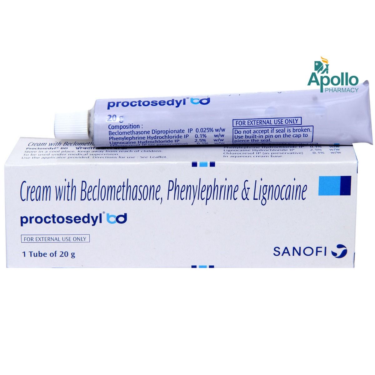 Proctosedyl BD Cream 20 gm Price, Uses, Side Effects, Composition ...