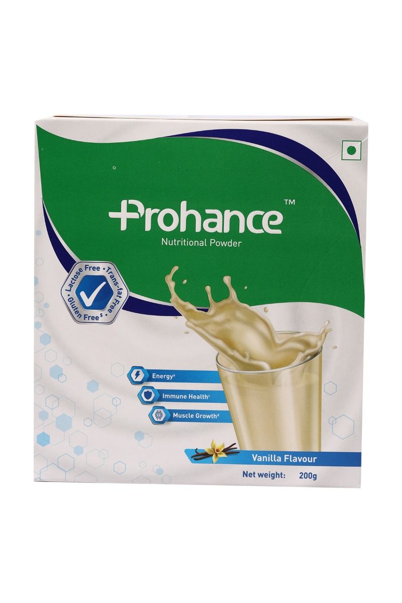 Prohance Vanilla Powder 200 gm Price, Uses, Side Effects, Composition ...