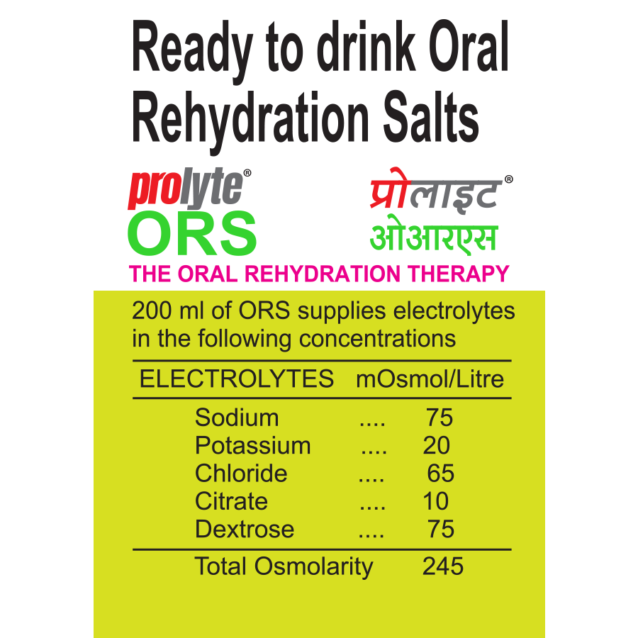 Prolyte ORS Nimbu Pani Flavour Energy Drink, 200 ml Price, Uses, Side ...