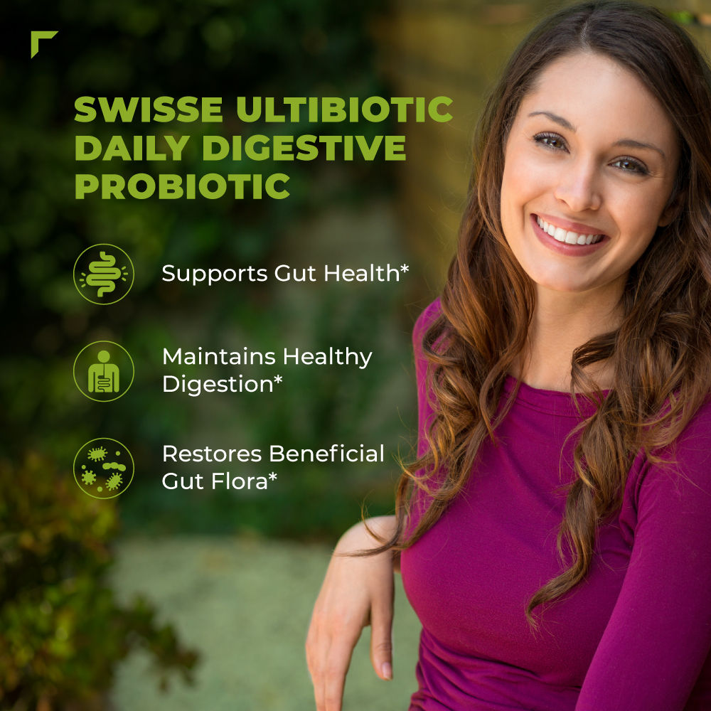 Swisse Ultibiotic Daily Digestive Probiotic, 30 Capsules Price, Uses ...