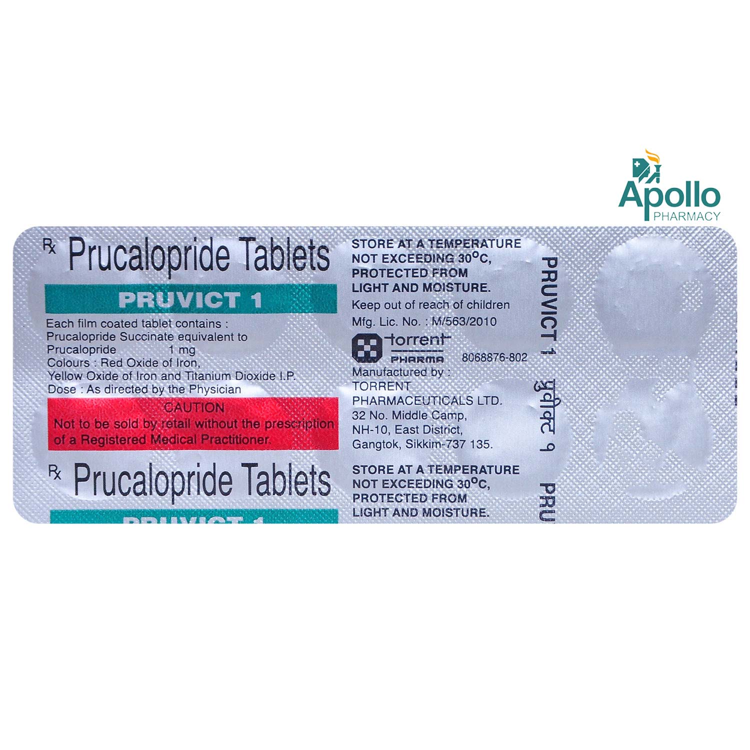 Pruvict 1 Tablet 10's Price, Uses, Side Effects, Composition - Apollo ...