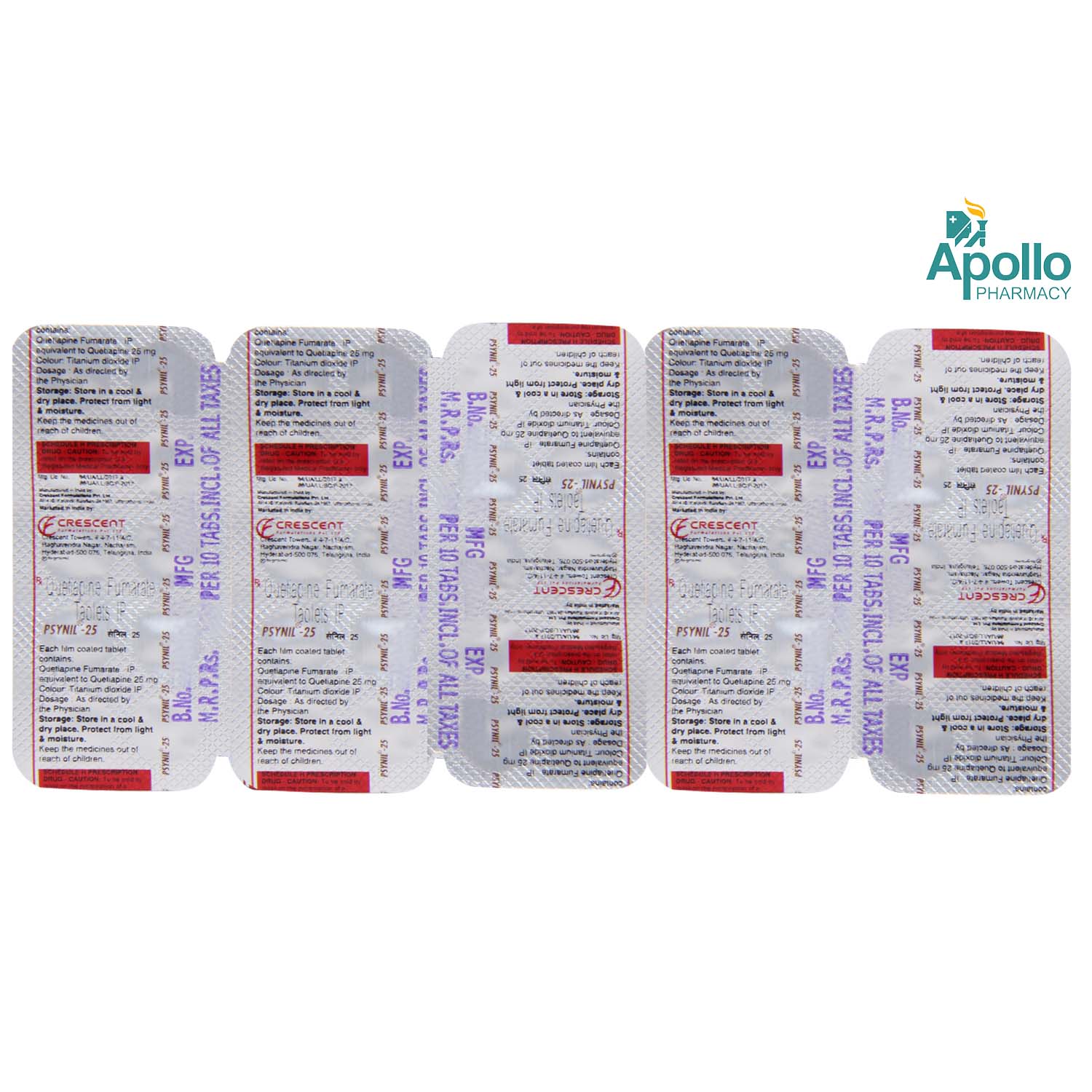 PSYNIL 25MG TABLET Price, Uses, Side Effects, Composition - Apollo Pharmacy