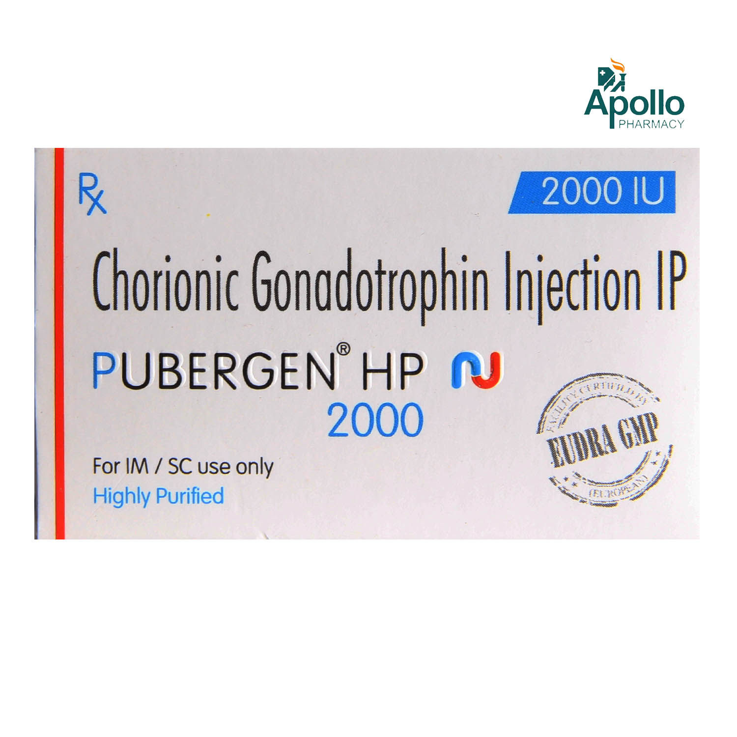 Pubergen 2000IU Injection 1 ml Price, Uses, Side Effects, Composition ...
