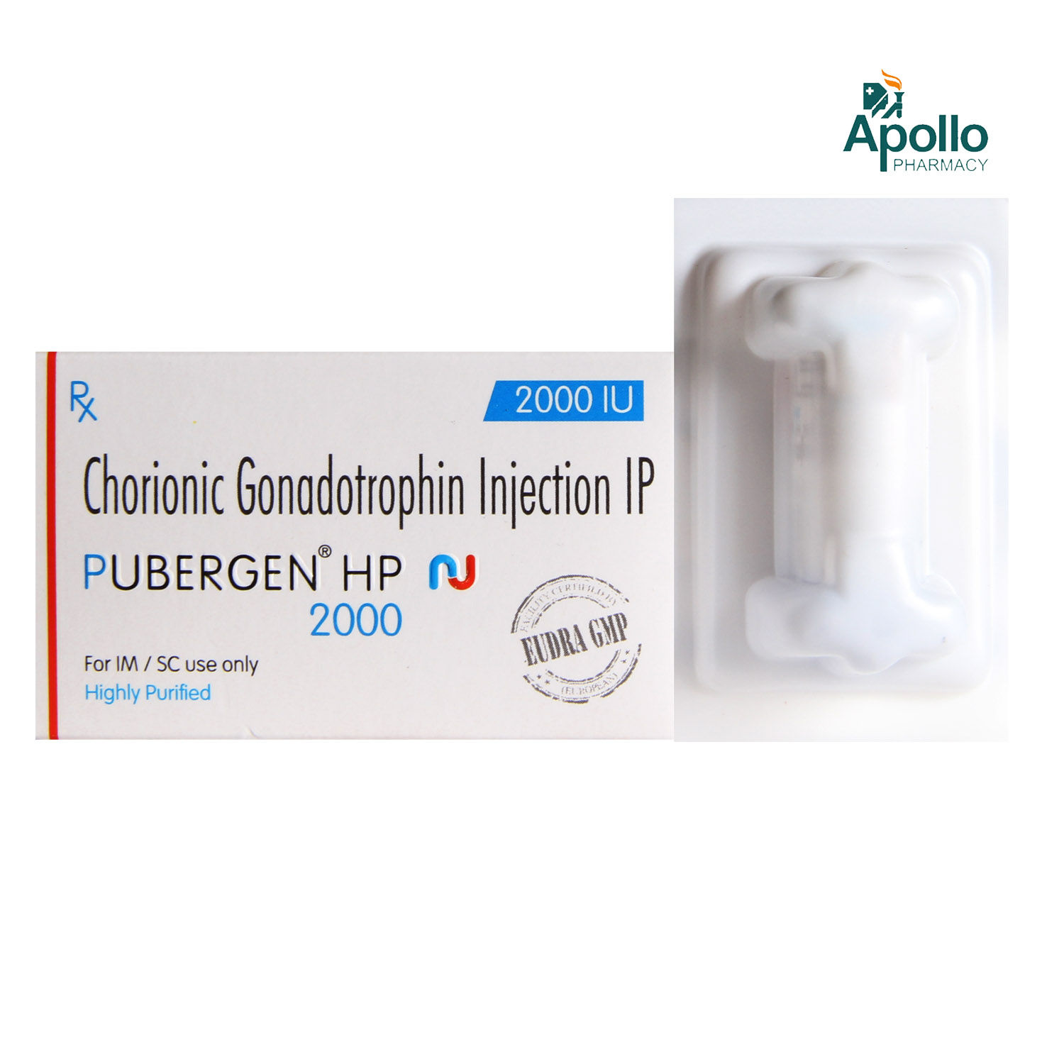 Pubergen 2000IU Injection 1 ml Price, Uses, Side Effects, Composition ...