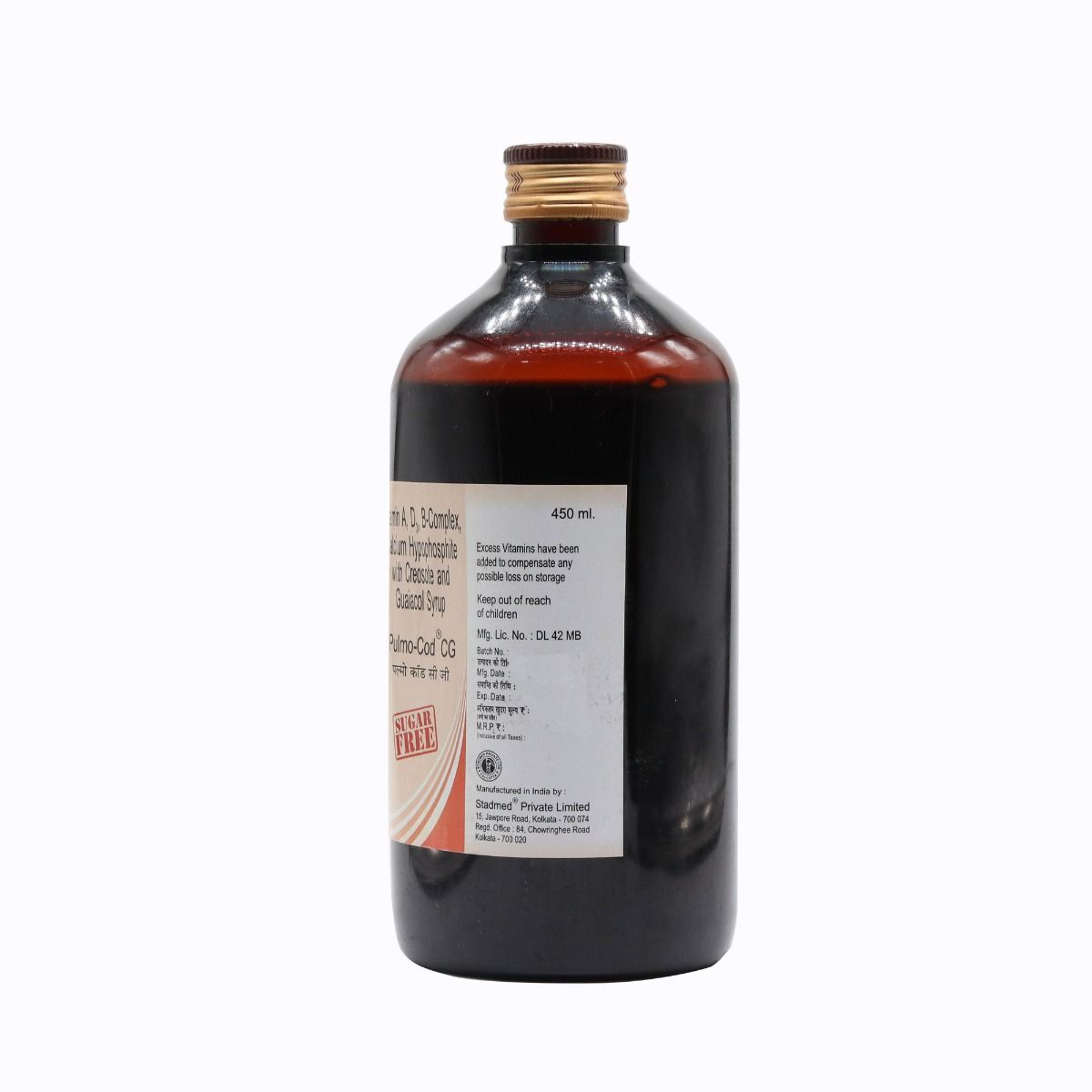 Pulmo-Cod CG Syrup 450 ml Price, Uses, Side Effects, Composition ...
