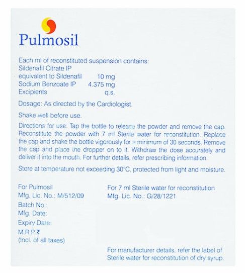 Pulmosil Suspension 10 ml Price, Uses, Side Effects, Composition ...