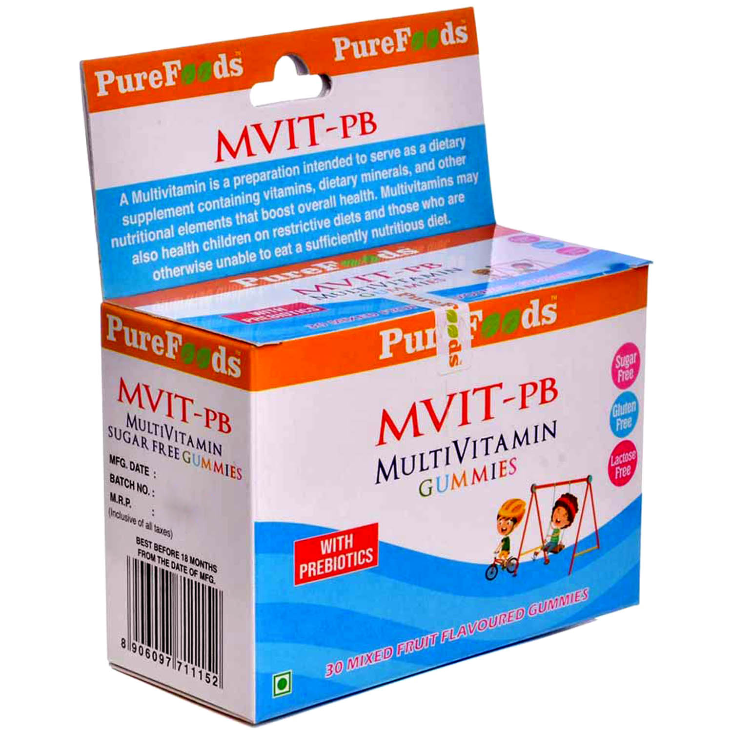 Pure Foods Mvit-Pb Multi Vitamin Fruit Flavoured, 30 Gummies Price ...