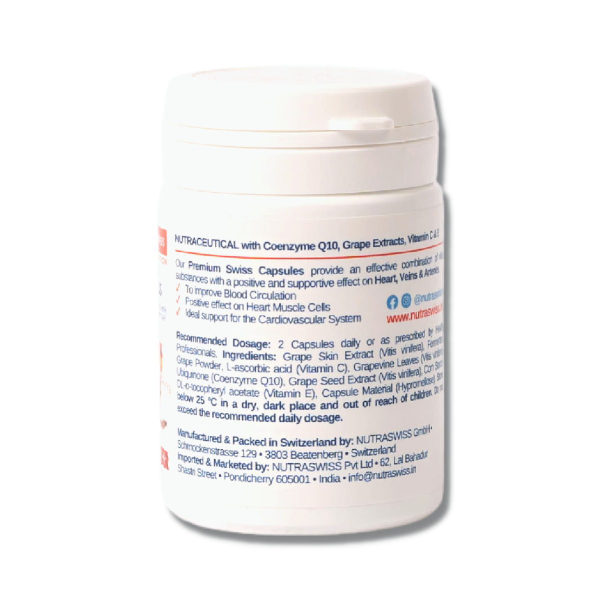 Nutraswiss Q10 Plus, 60 Capsules Price, Uses, Side Effects, Composition ...