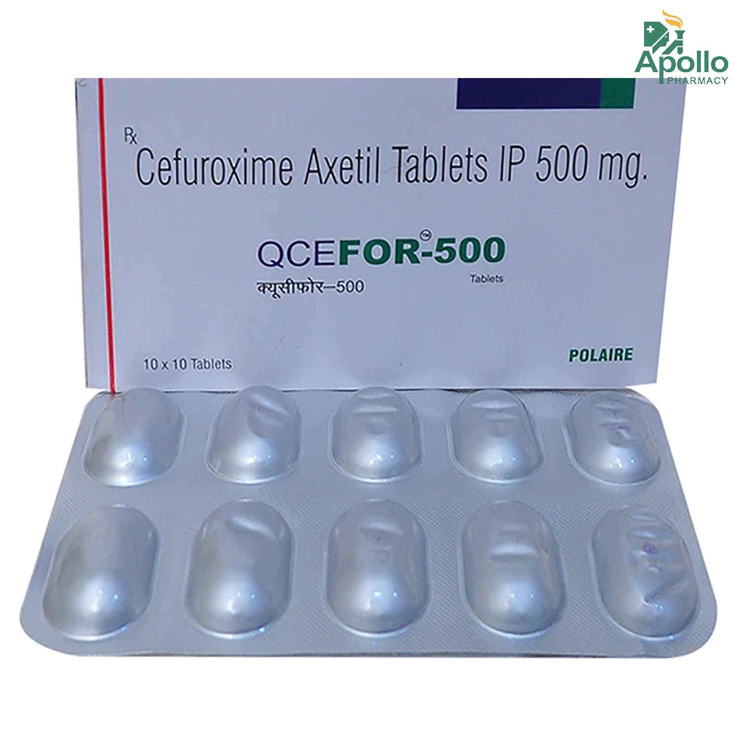 Qcefor-500 Tablet 10's Price, Uses, Side Effects, Composition - Apollo ...