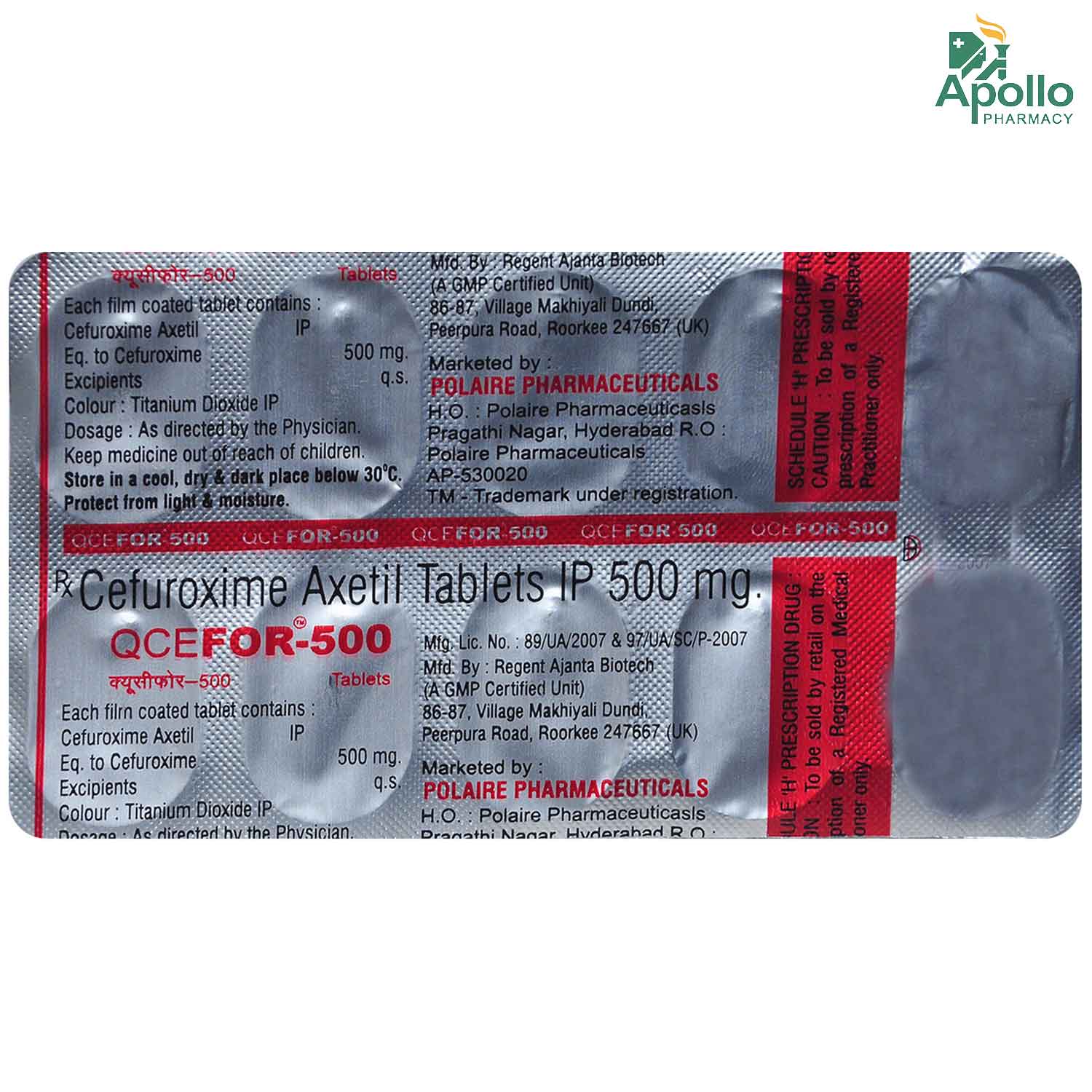 Qcefor-500mg Tablet 10's Price, Uses, Side Effects, Composition ...