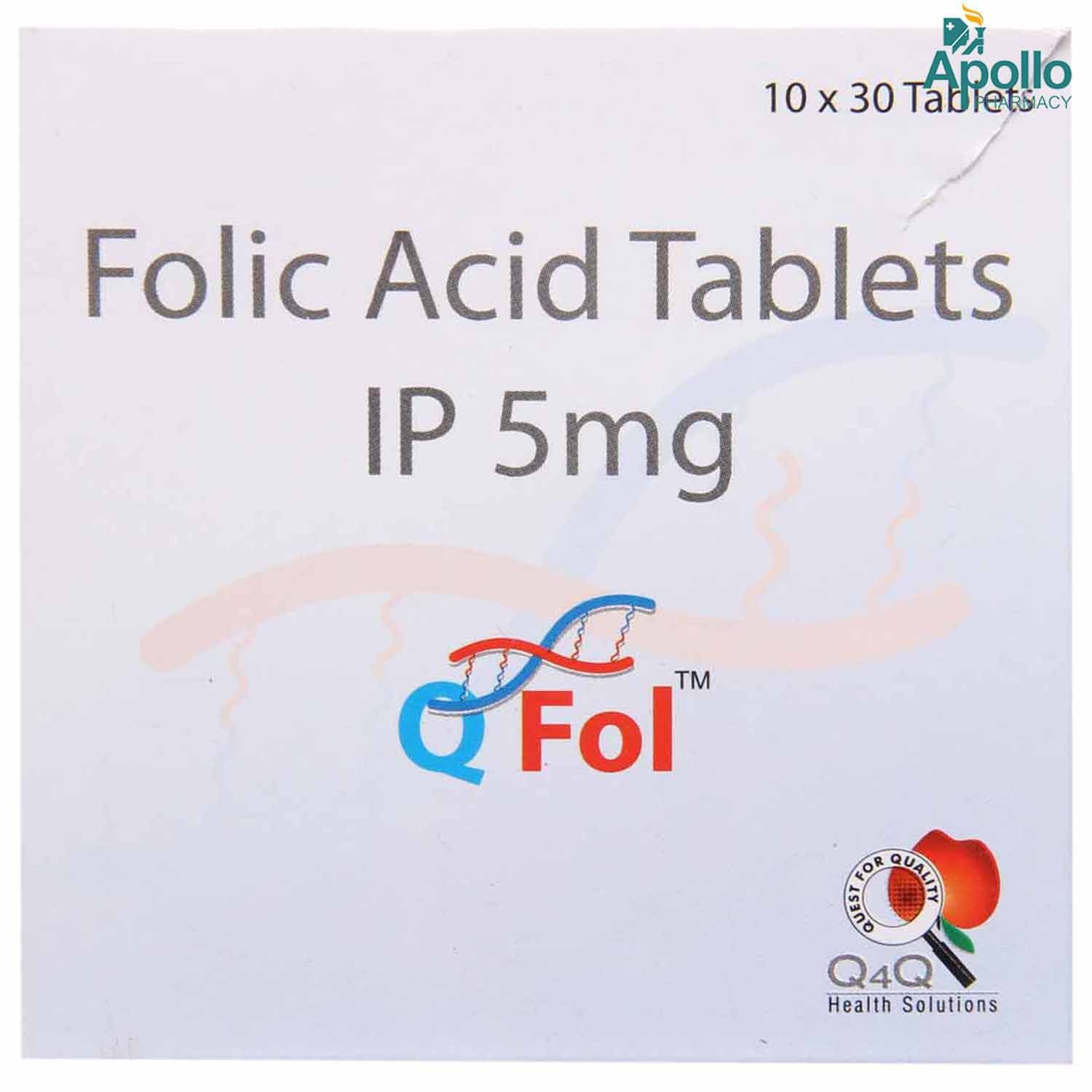 Qfol 5 mg Tablet 30's Price, Uses, Side Effects, Composition - Apollo ...