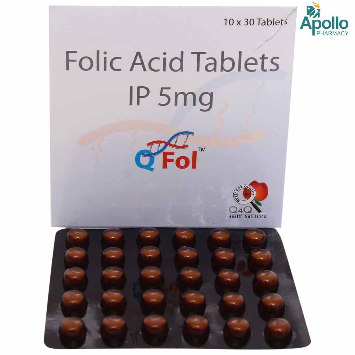 Qfol 5 mg Tablet 30's Price, Uses, Side Effects, Composition - Apollo ...