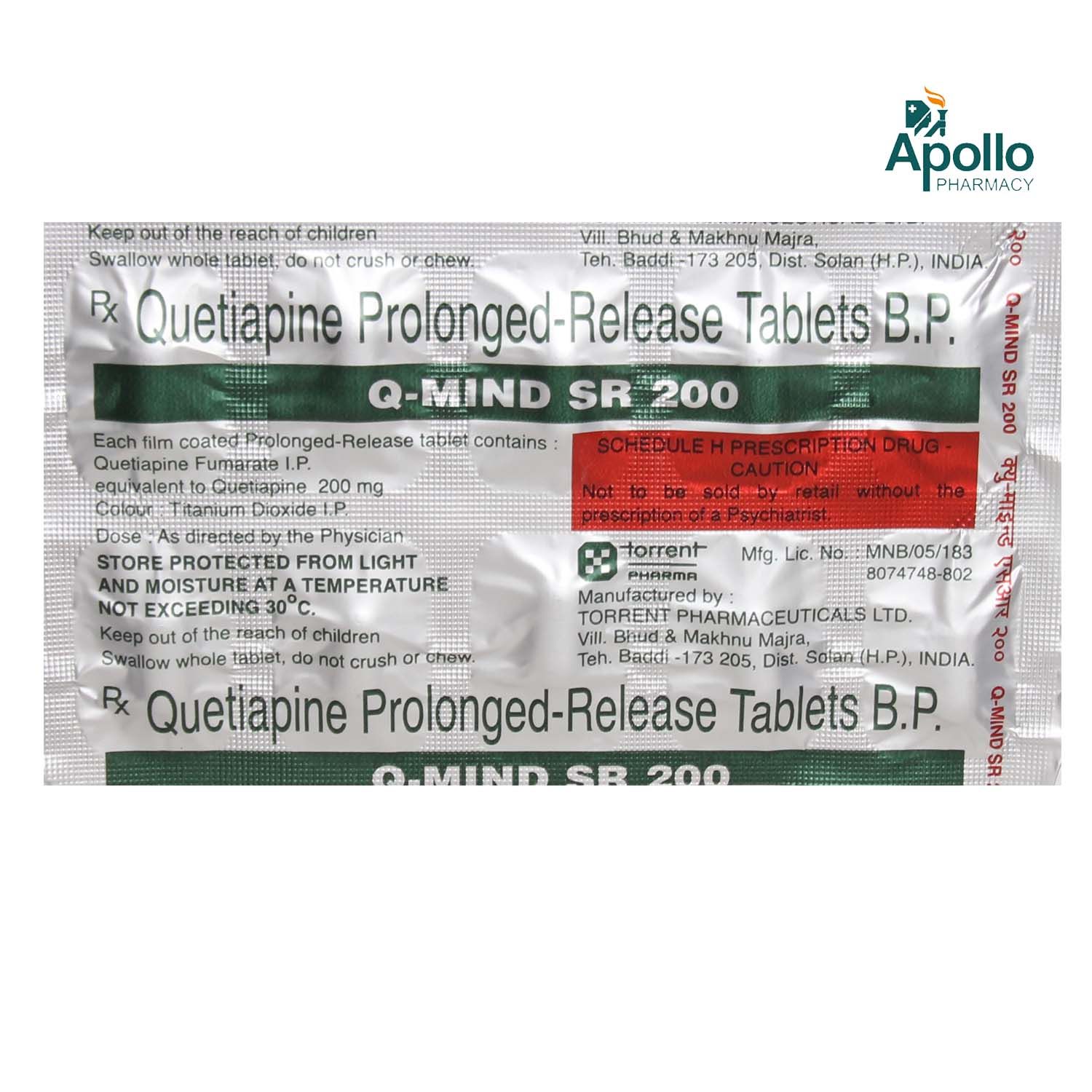 Q MIND SR 200MG TABLET Price, Uses, Side Effects, Composition - Apollo ...