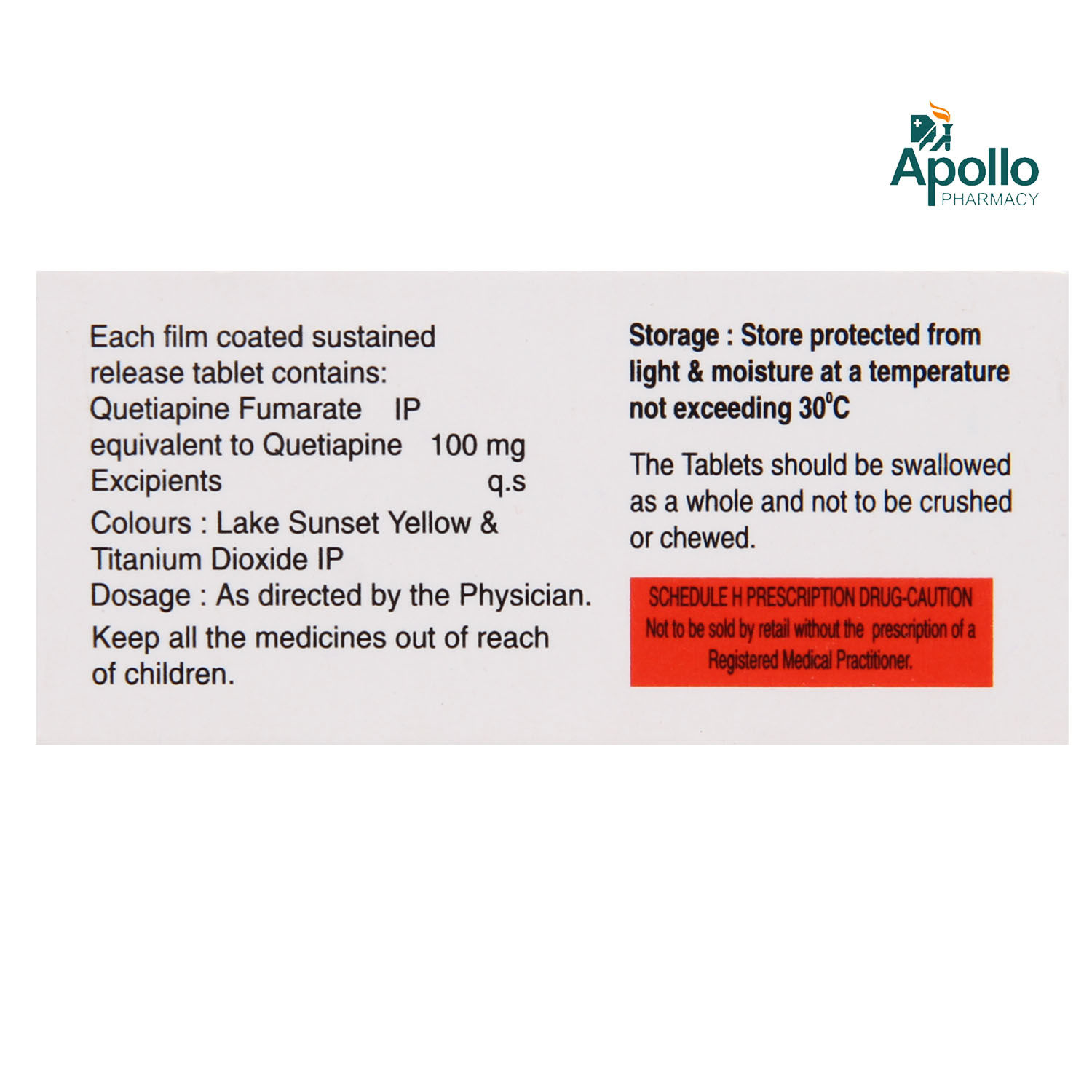 QUSER XL 100MG TABLET Price, Uses, Side Effects, Composition - Apollo ...