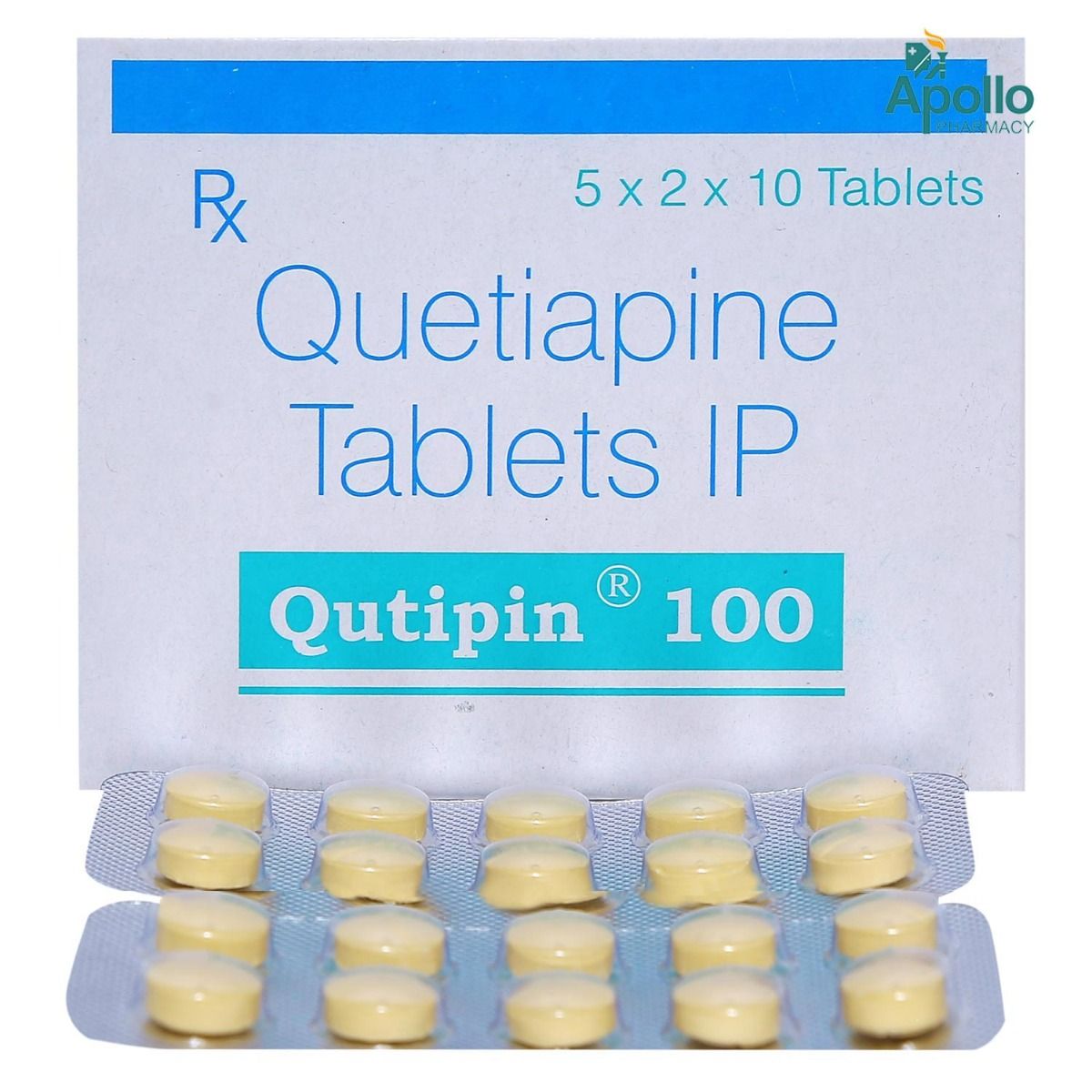 Qutipin 100 Tablet 10's Price, Uses, Side Effects, Composition - Apollo ...