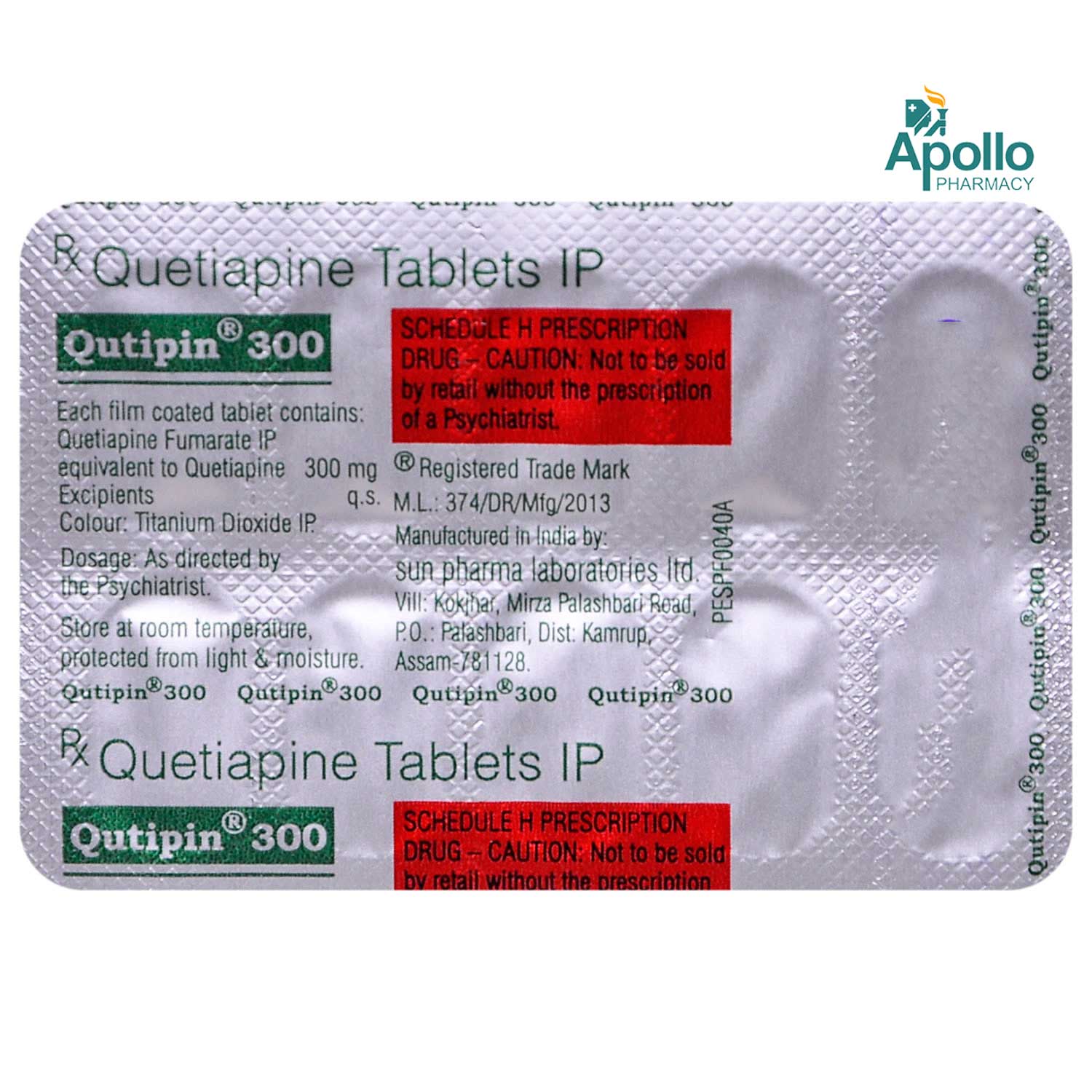 QUTIPIN 300MG TABLET Price, Uses, Side Effects, Composition - Apollo ...
