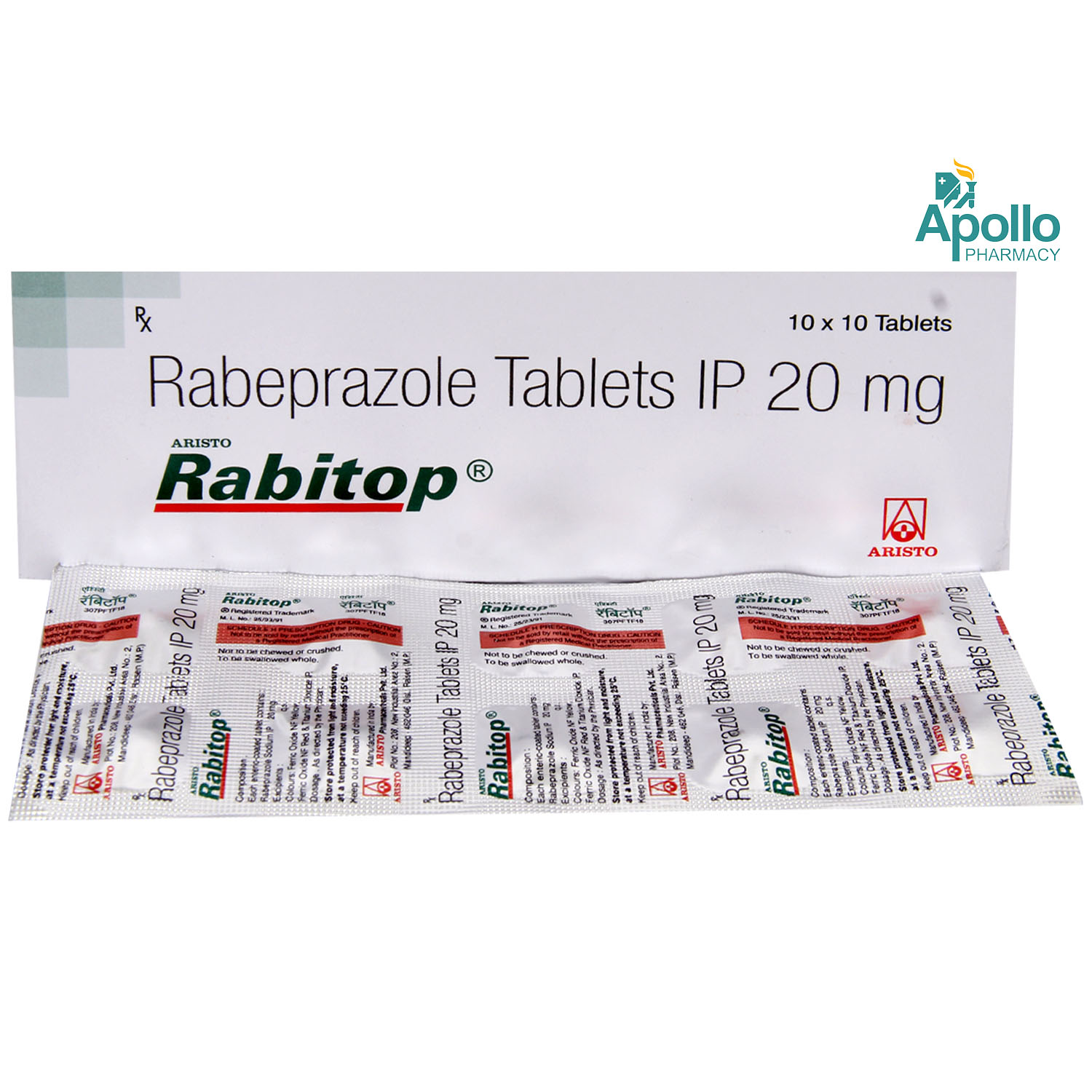 Rabitop Tablet 10's Price, Uses, Side Effects, Composition - Apollo ...