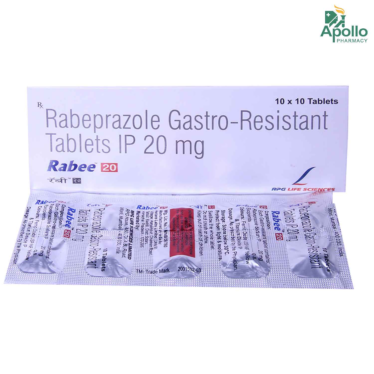 Rabee 20 Tablet 10's Price, Uses, Side Effects, Composition - Apollo ...