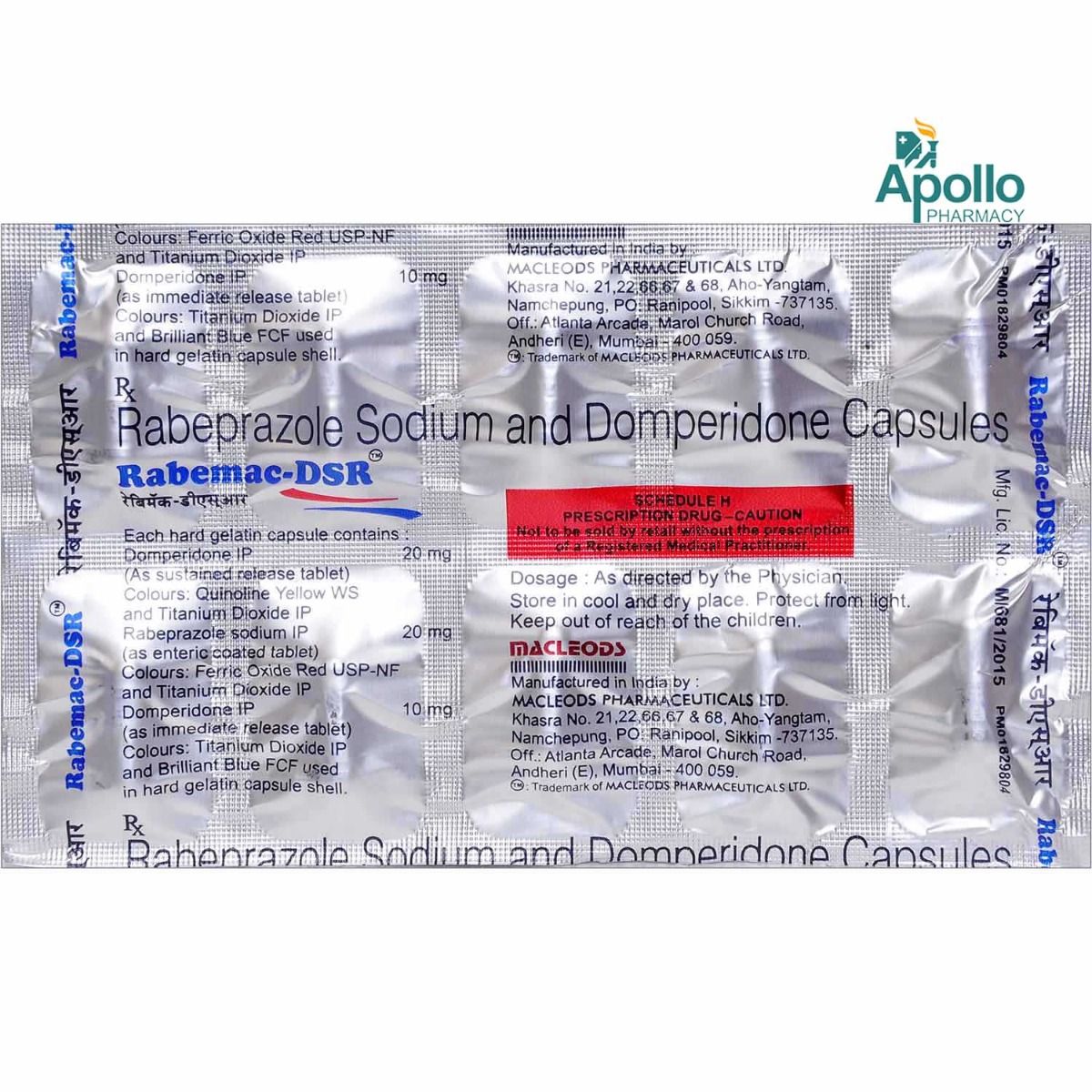 Rabemac-DSR Capsule 10's Price, Uses, Side Effects, Composition ...