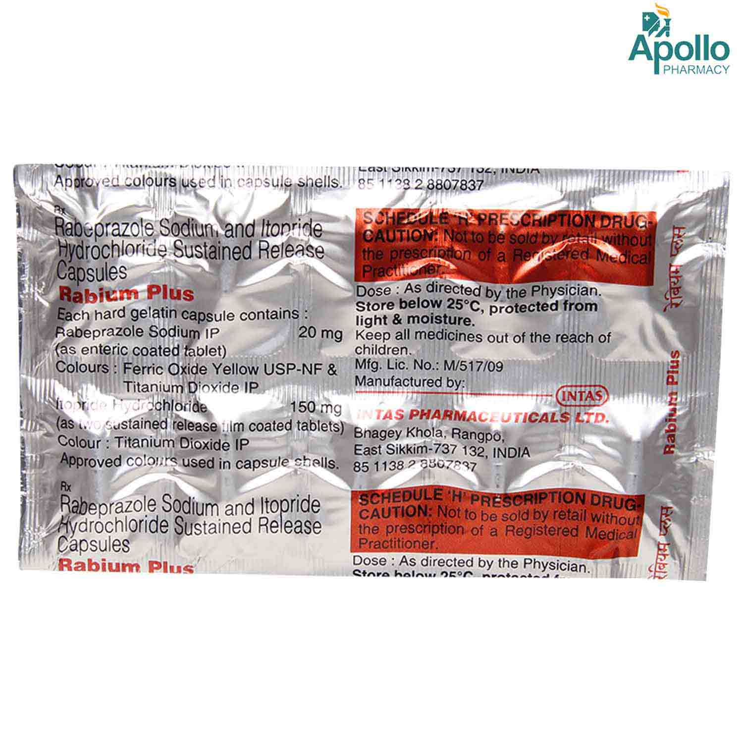 Rabium Plus Capsule 10's Price, Uses, Side Effects, Composition ...
