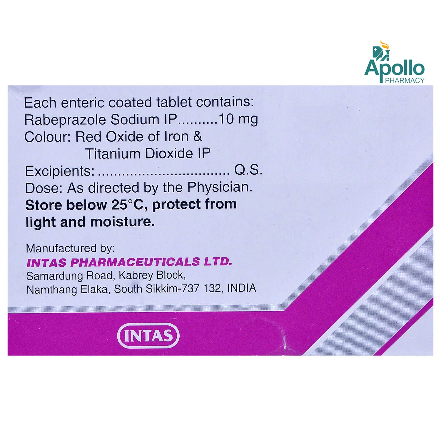 RABIUM 10MG TABLET Price, Uses, Side Effects, Composition - Apollo Pharmacy