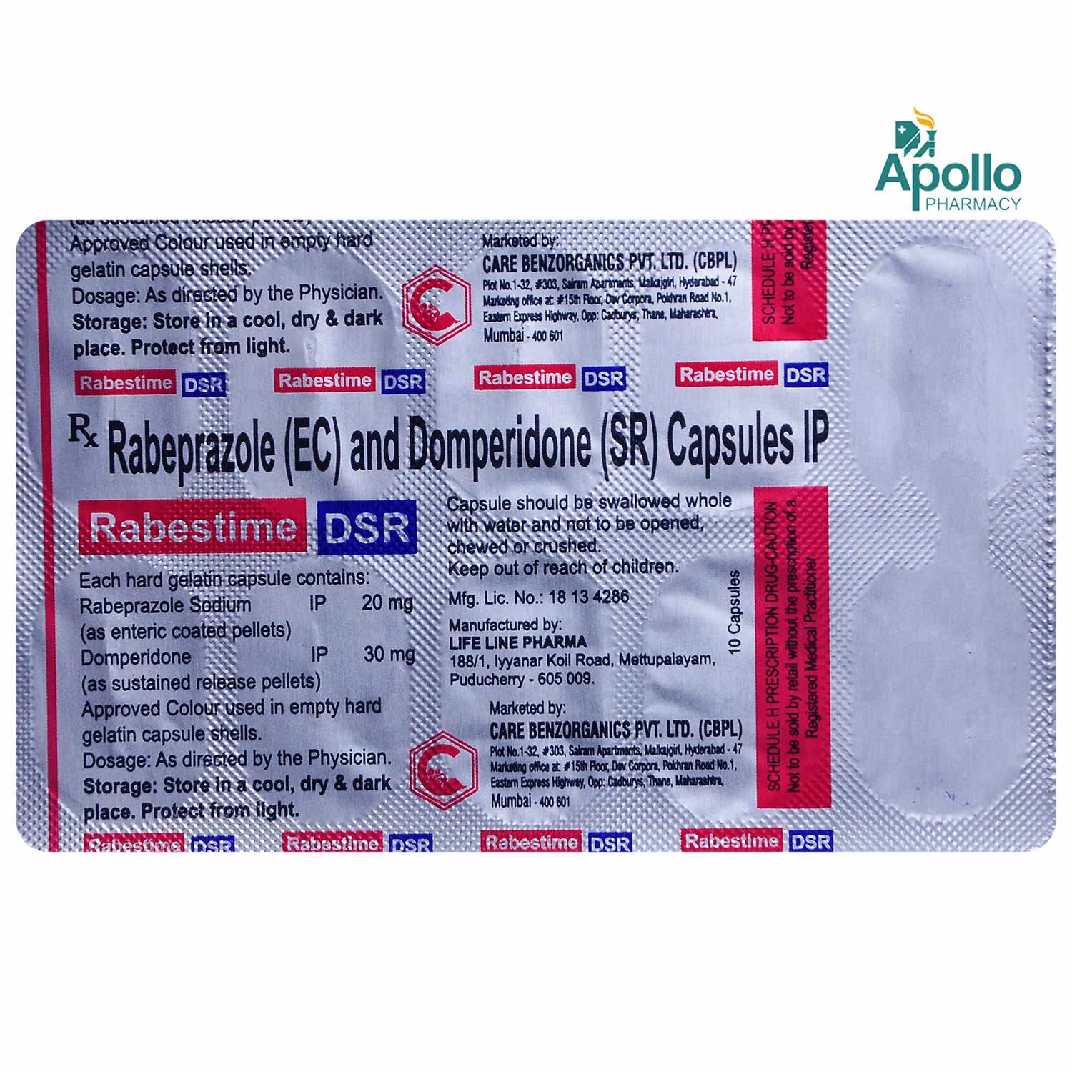 Rabestime DSR Tablet 10's Price, Uses, Side Effects, Composition ...