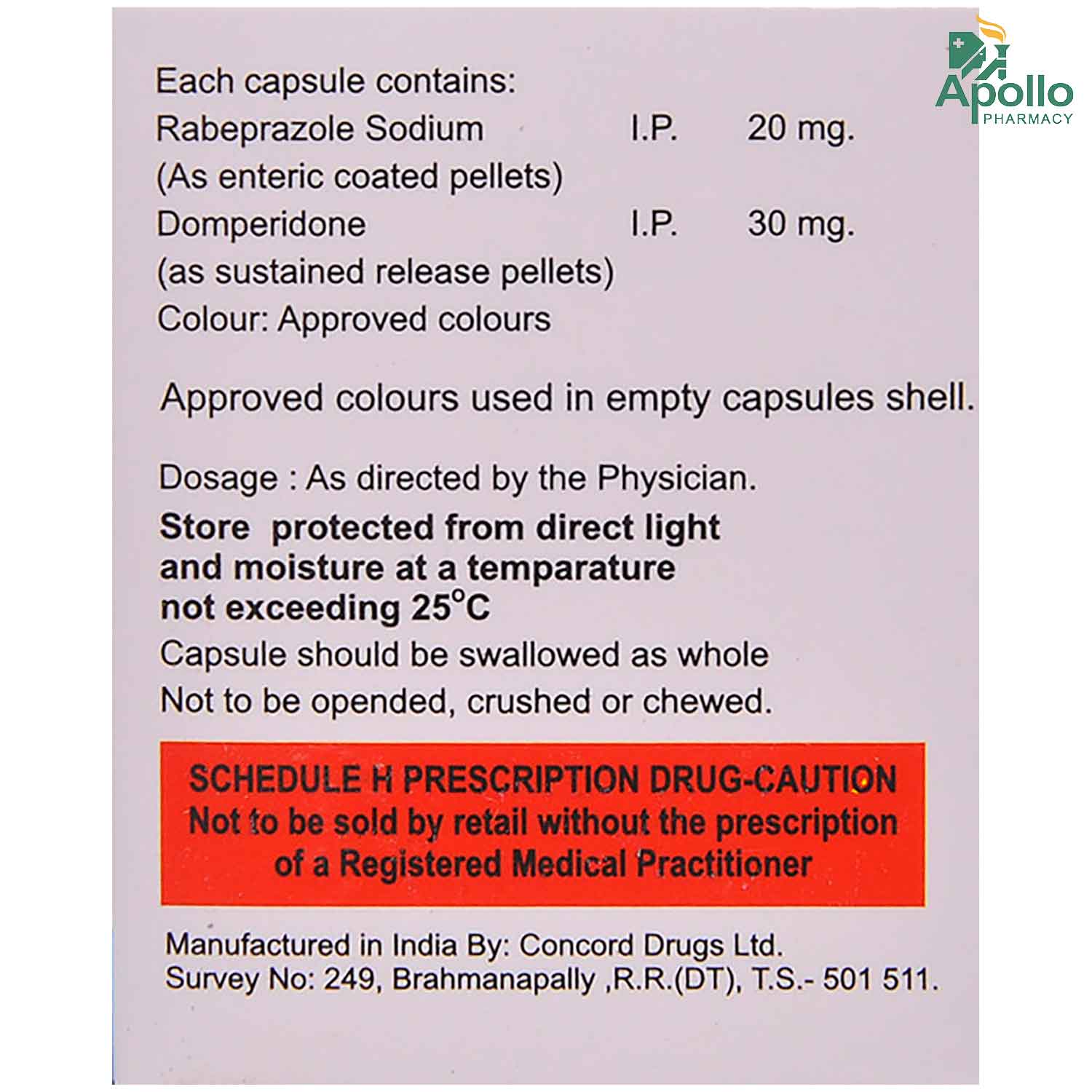 Raberu D Tablet 10's Price, Uses, Side Effects, Composition - Apollo ...