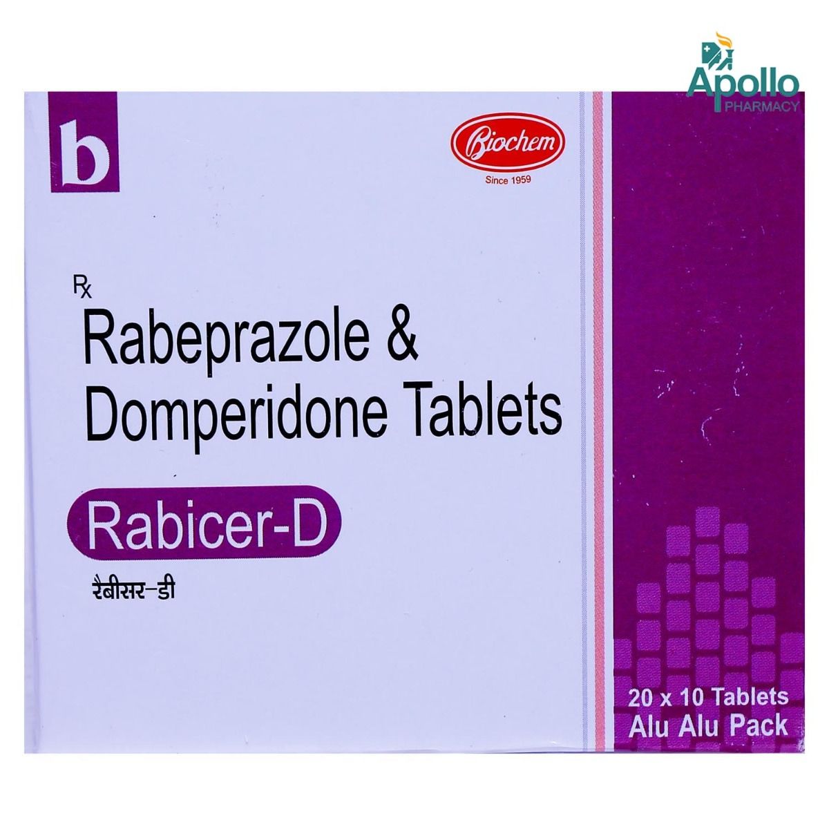Rabicer-D Tablet 10's Price, Uses, Side Effects, Composition - Apollo ...