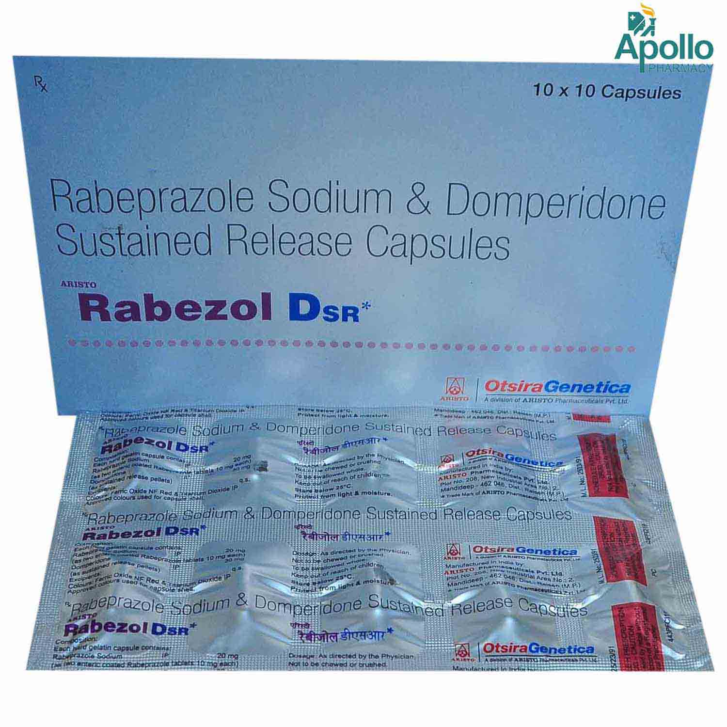 Rabezol DSR Capsule 10's Price, Uses, Side Effects, Composition ...