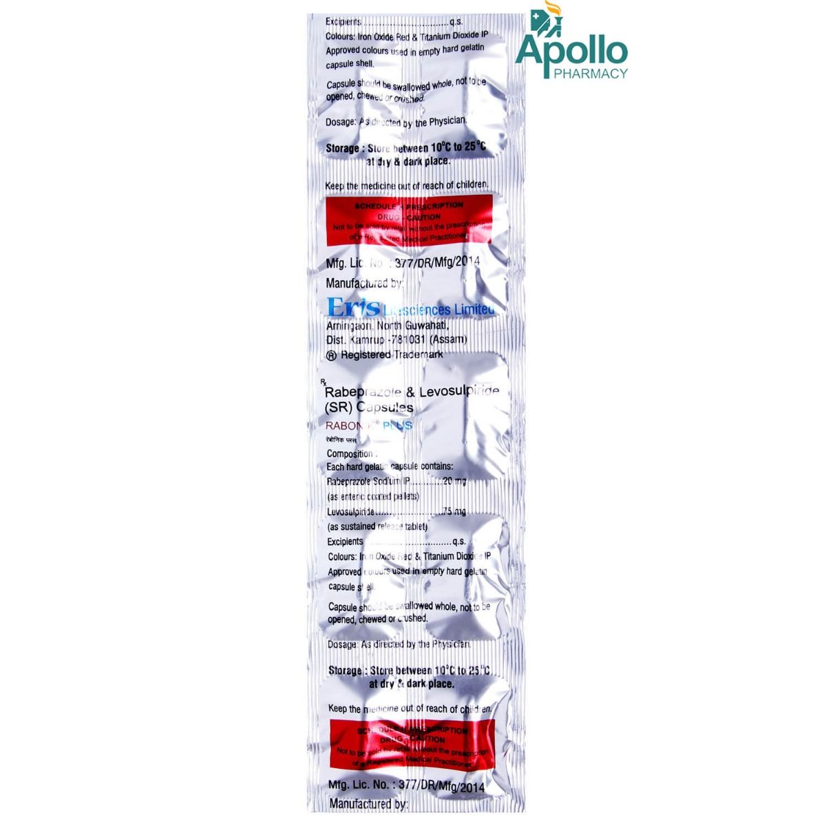 Rabonik Plus Capsule 10's Price, Uses, Side Effects, Composition ...