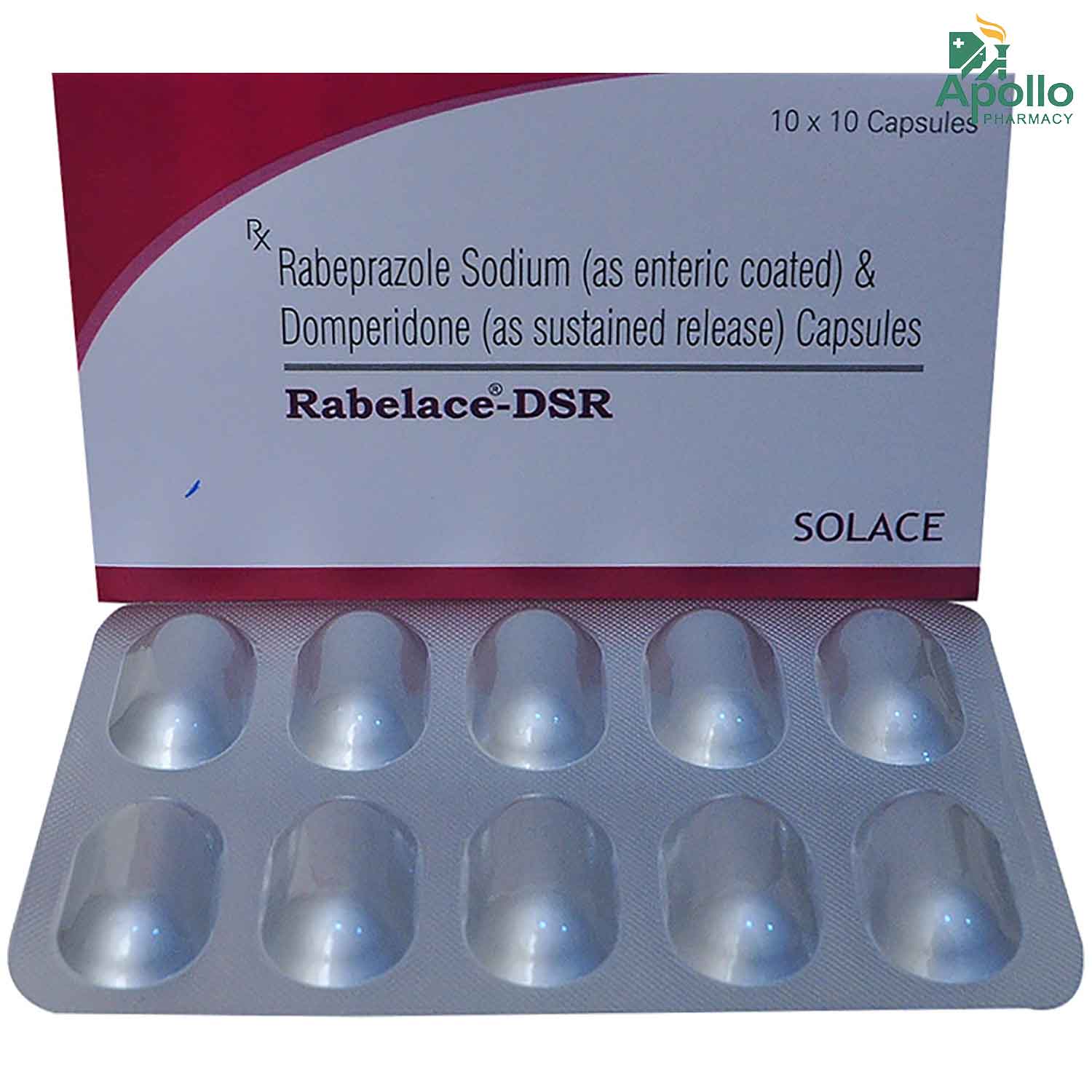 Rabelace-DSR Capsule 10's Price, Uses, Side Effects, Composition ...