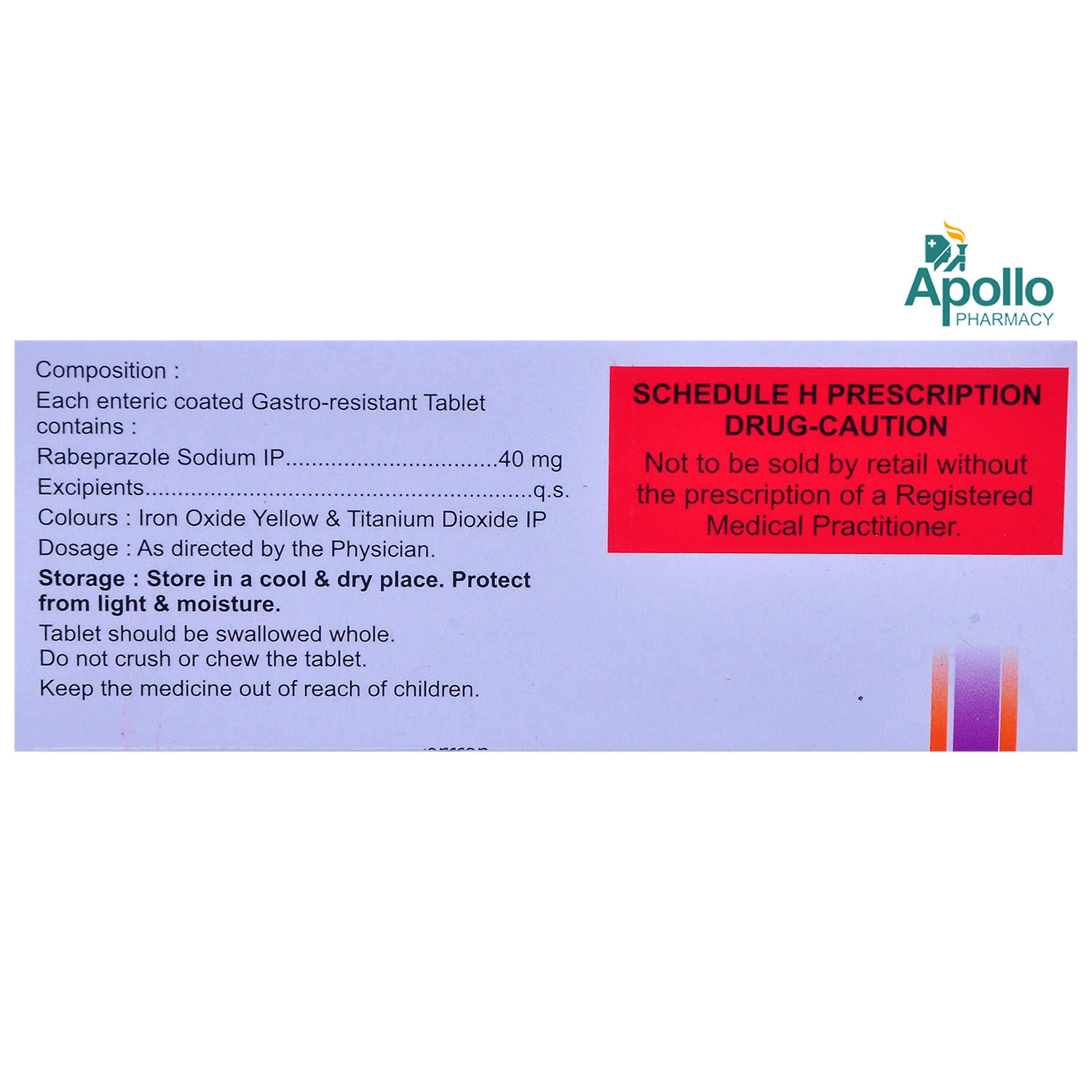 Rabonik 40 Tablet 10's Price, Uses, Side Effects, Composition - Apollo ...