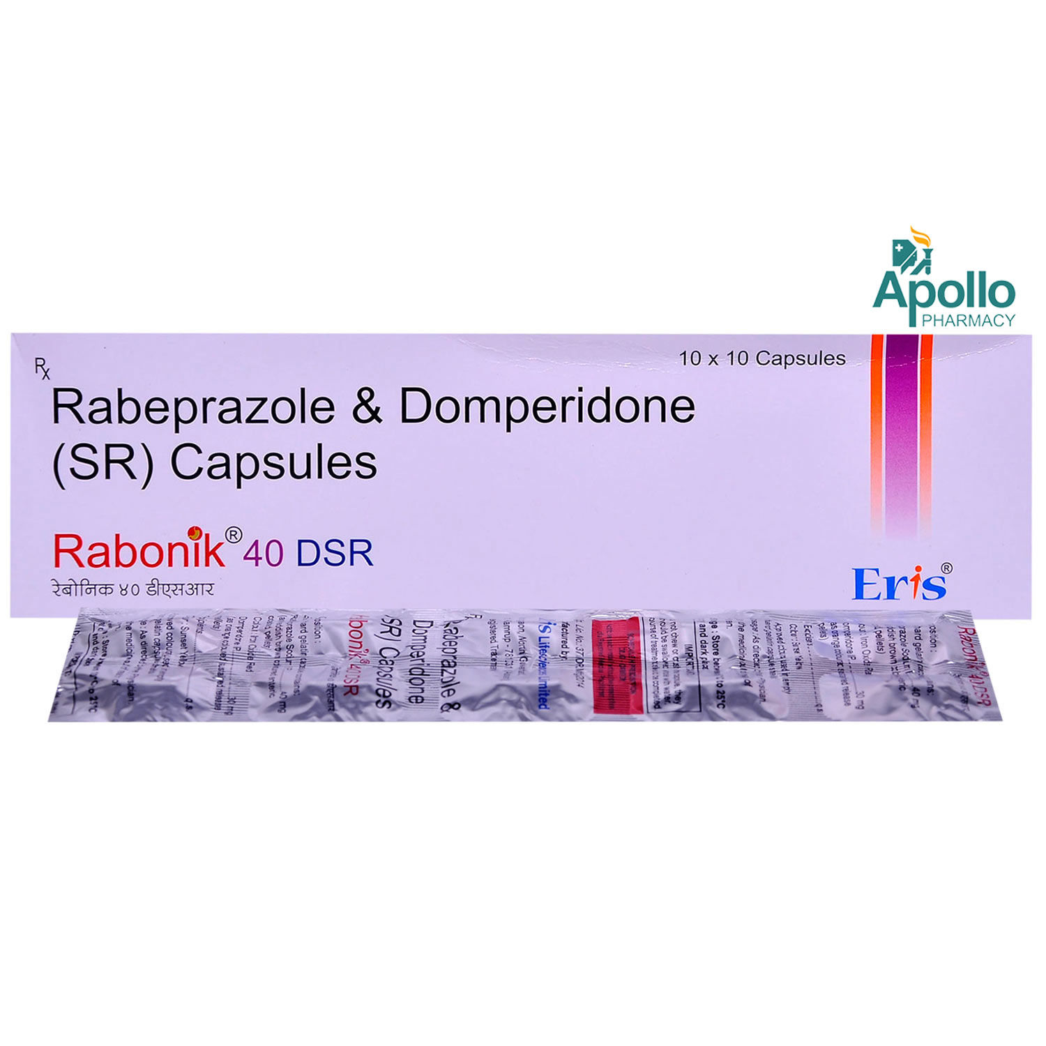 Rabonik 40 DSR Capsule 10's Price, Uses, Side Effects, Composition ...