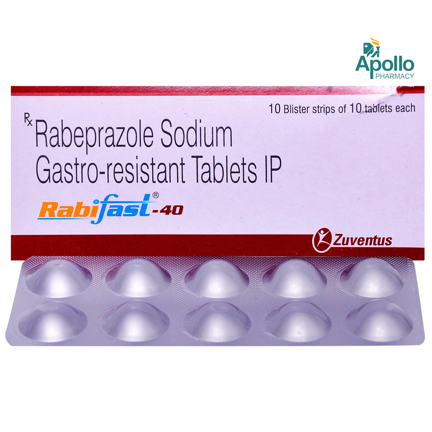 Rabifast 40 Tablet 10's Price, Uses, Side Effects, Composition - Apollo ...