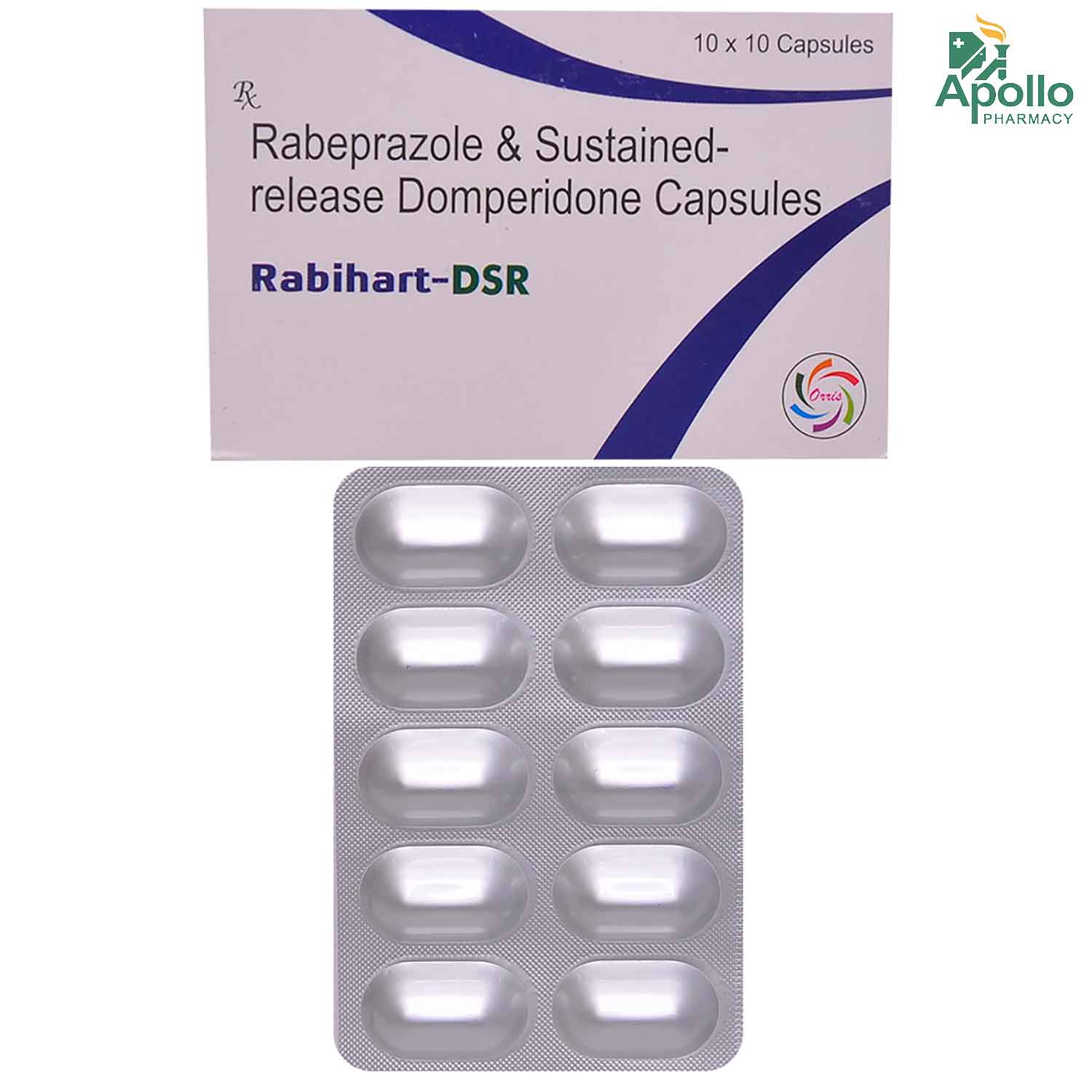 Rabihart-DSR Capsule 10's Price, Uses, Side Effects, Composition ...