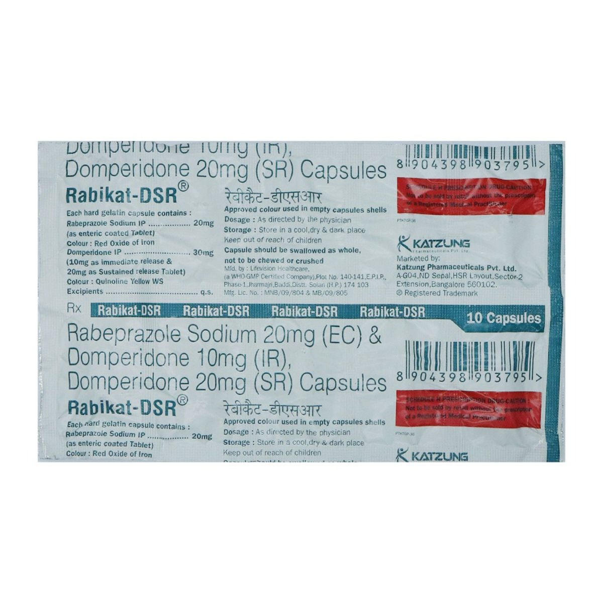 Rabikat DSR Capsule 10's Price, Uses, Side Effects, Composition ...