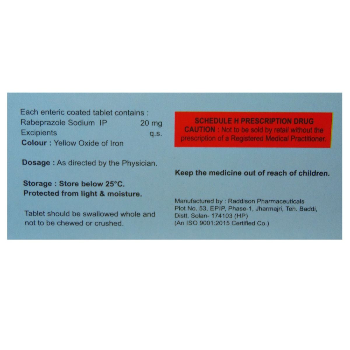 Rabnova-20mg Tablet 10's Price, Uses, Side Effects, Composition ...