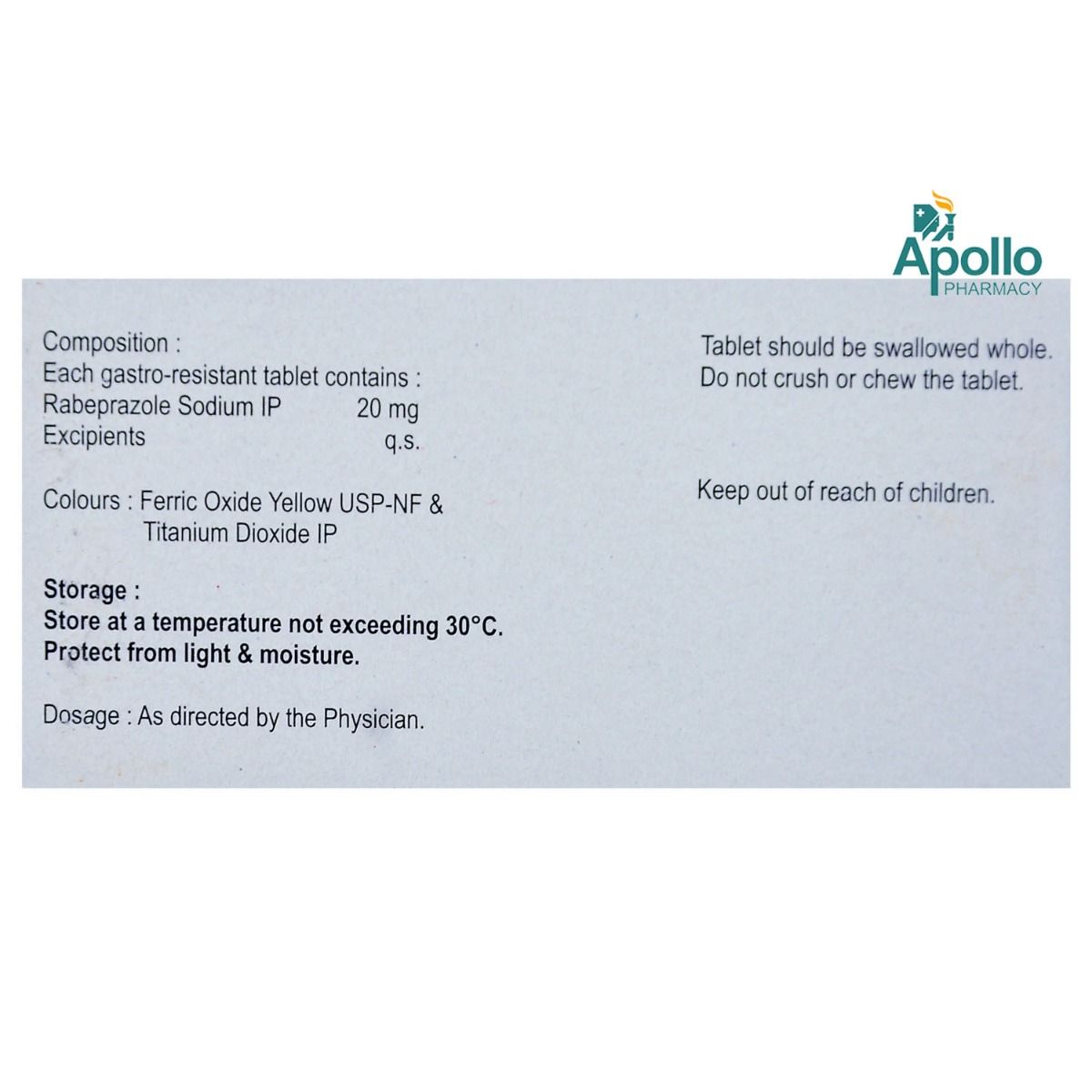 Rabekind 20 Tablet 15's Price, Uses, Side Effects, Composition - Apollo ...