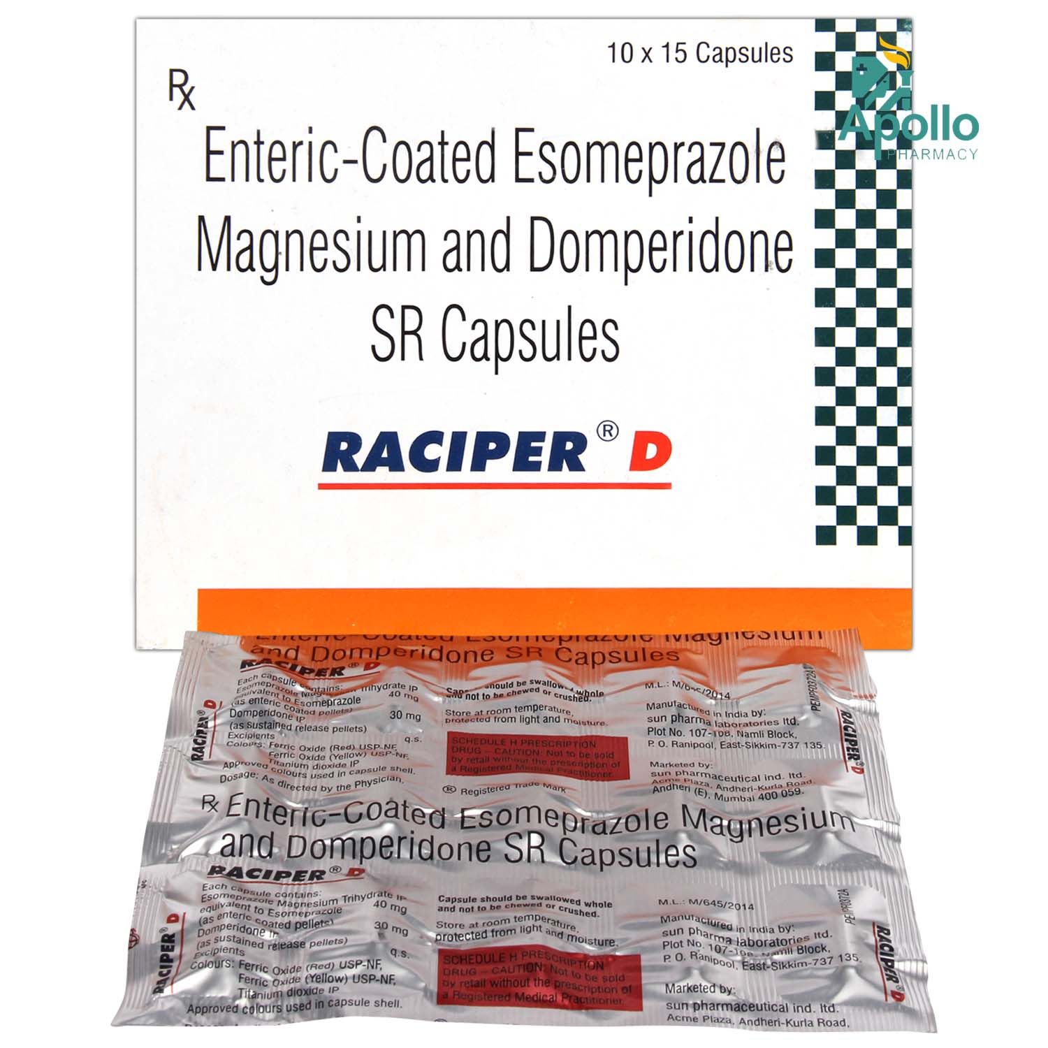 Raciper D Capsule 15's Price, Uses, Side Effects, Composition - Apollo ...