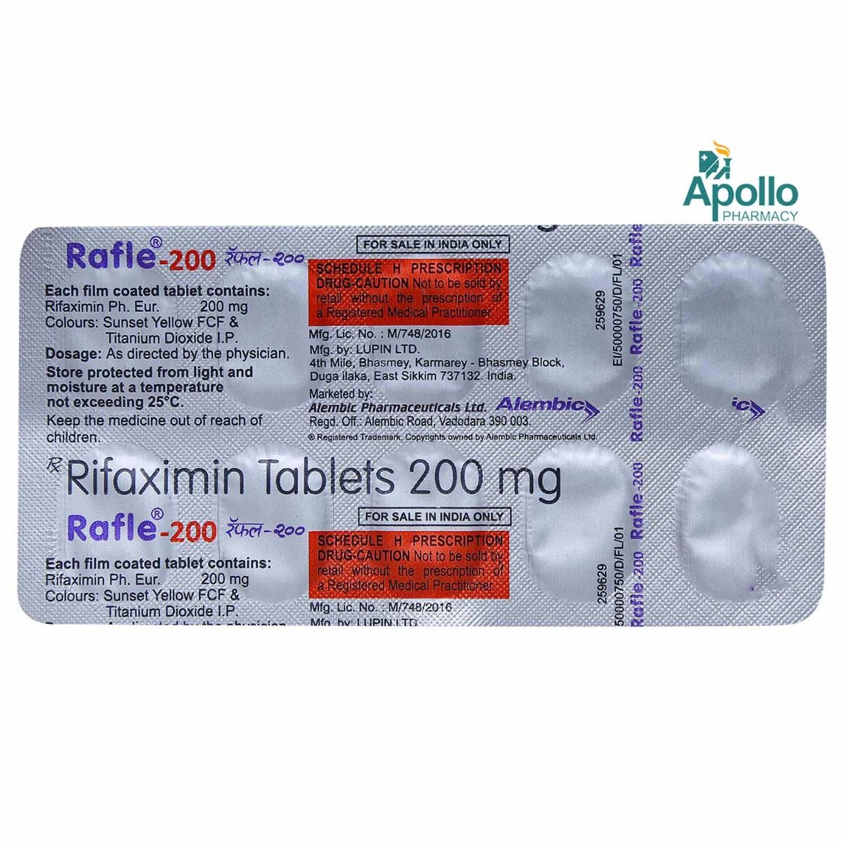 Rafle 200 Tablet 10's Price, Uses, Side Effects, Composition - Apollo ...
