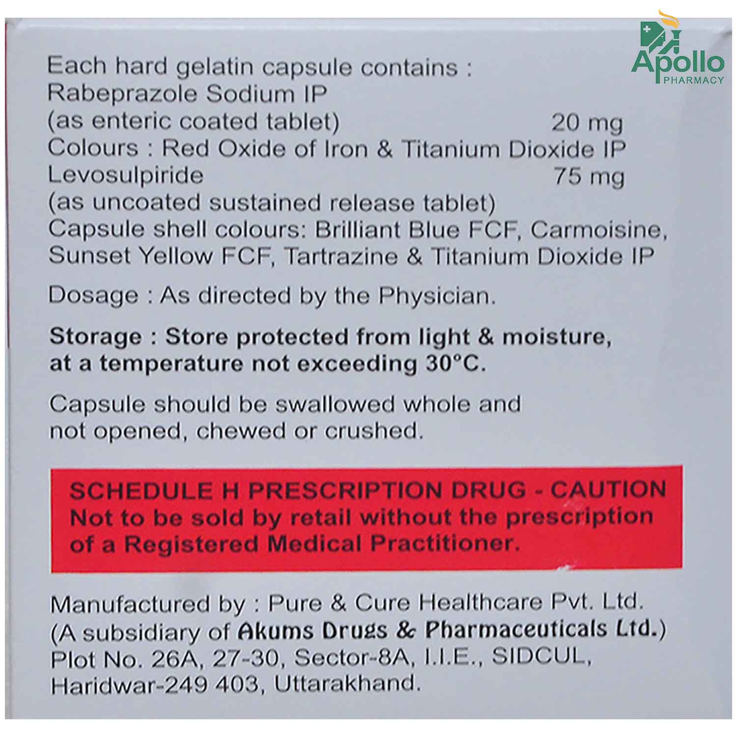 RAFRON L CAPSULE 10'S Price, Uses, Side Effects, Composition - Apollo ...