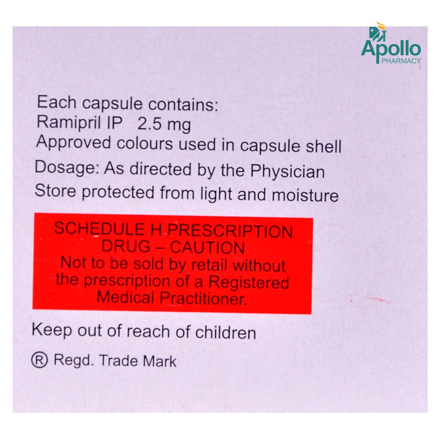 Ramcor-2.5 Capsule 10's Price, Uses, Side Effects, Composition - Apollo ...